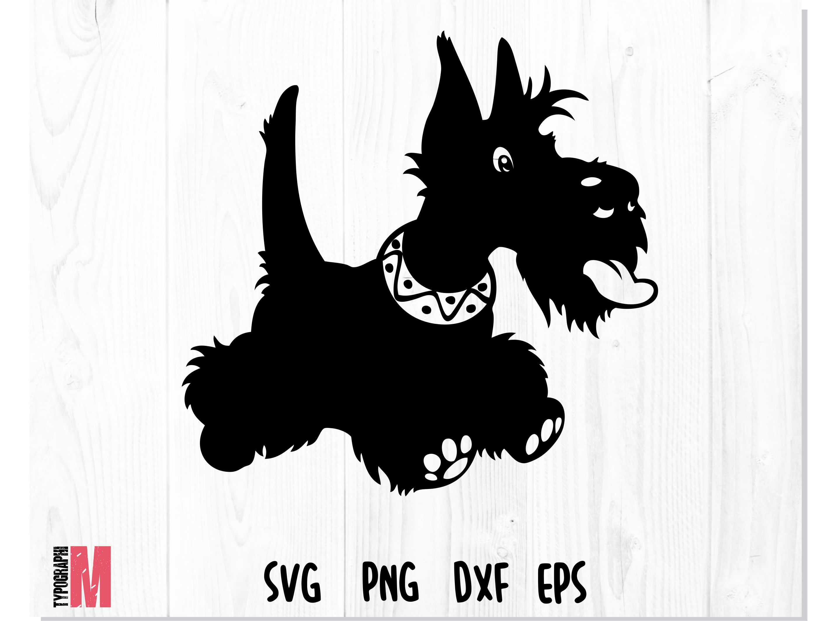 Stencil Dog Scottish Terrier SVG DXF PNG | Scottish Terrier | Inspire ...