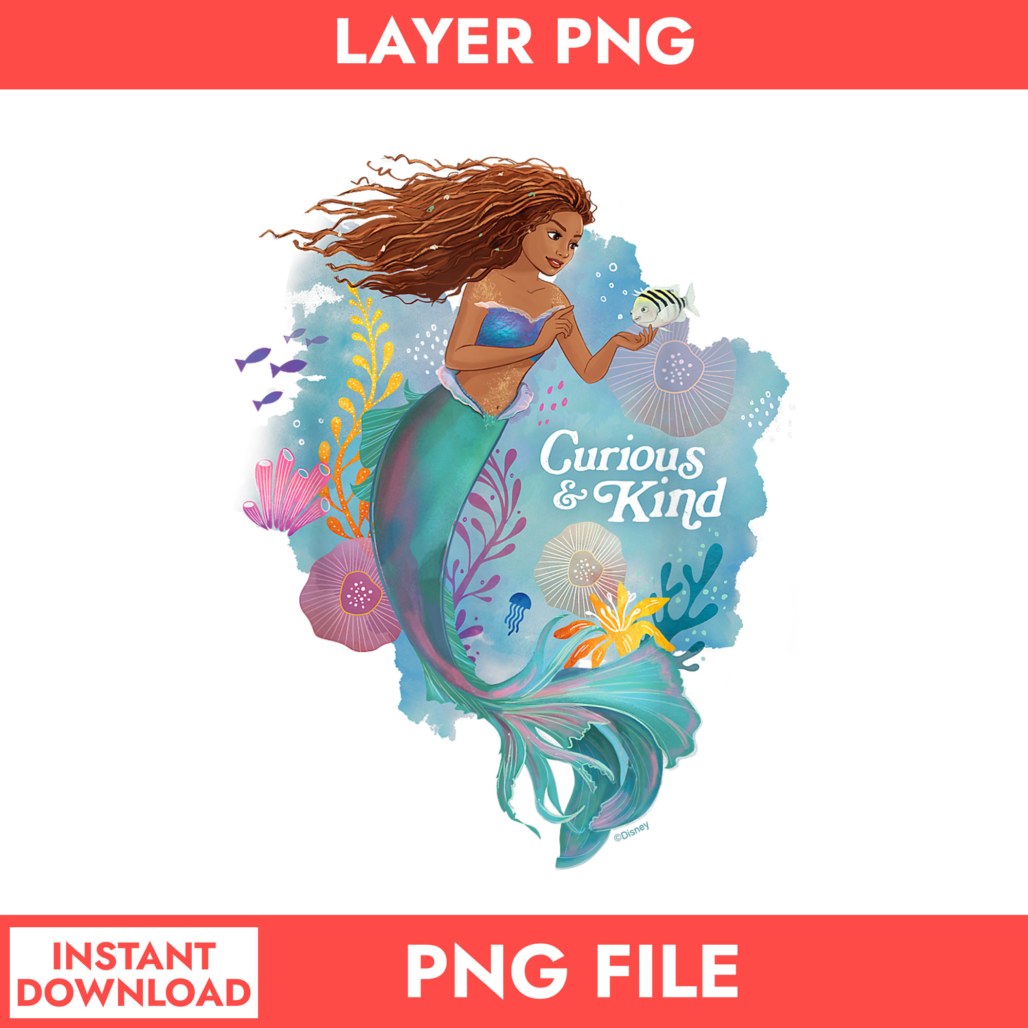 The Little Mermaid Png, Pincess Mermaid Png, Little Mermaid | Inspire ...