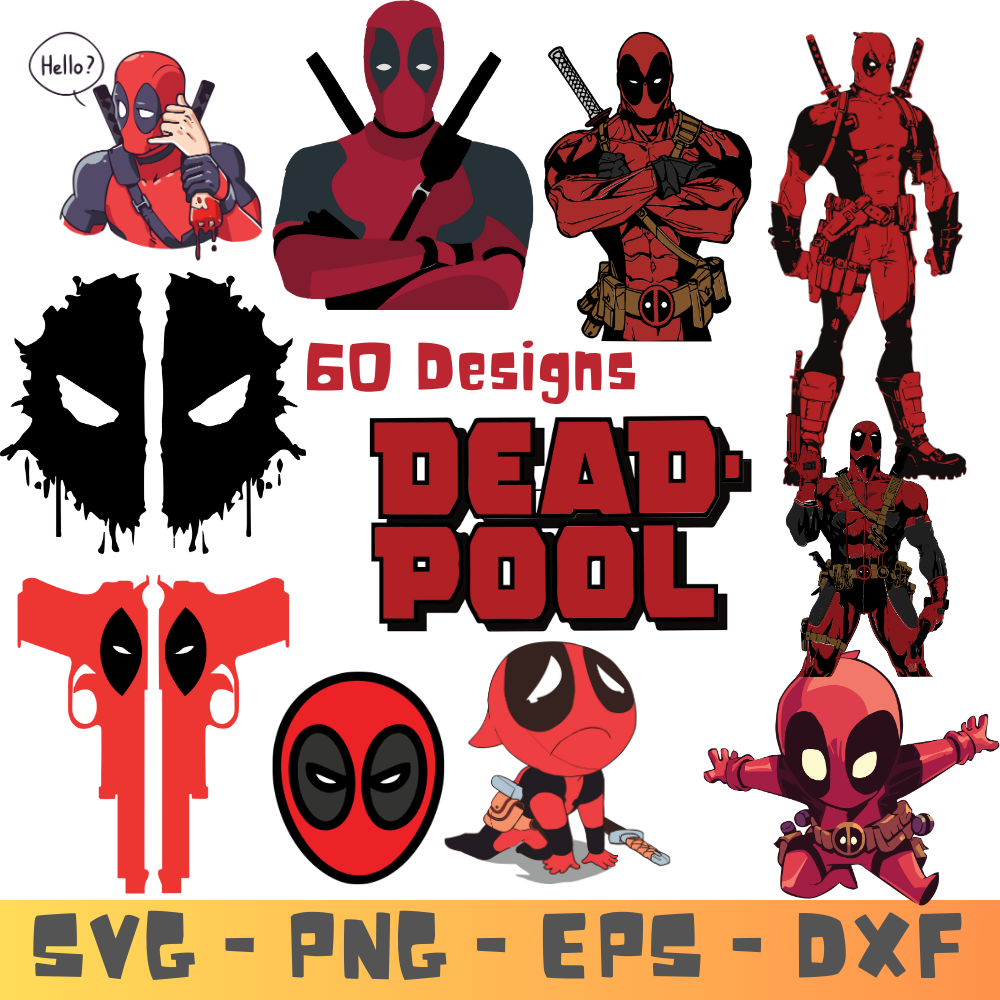 Deadpool Bundle SVG - Deadpool Bundle SVG -PNG - EPS - Deadp | Inspire ...