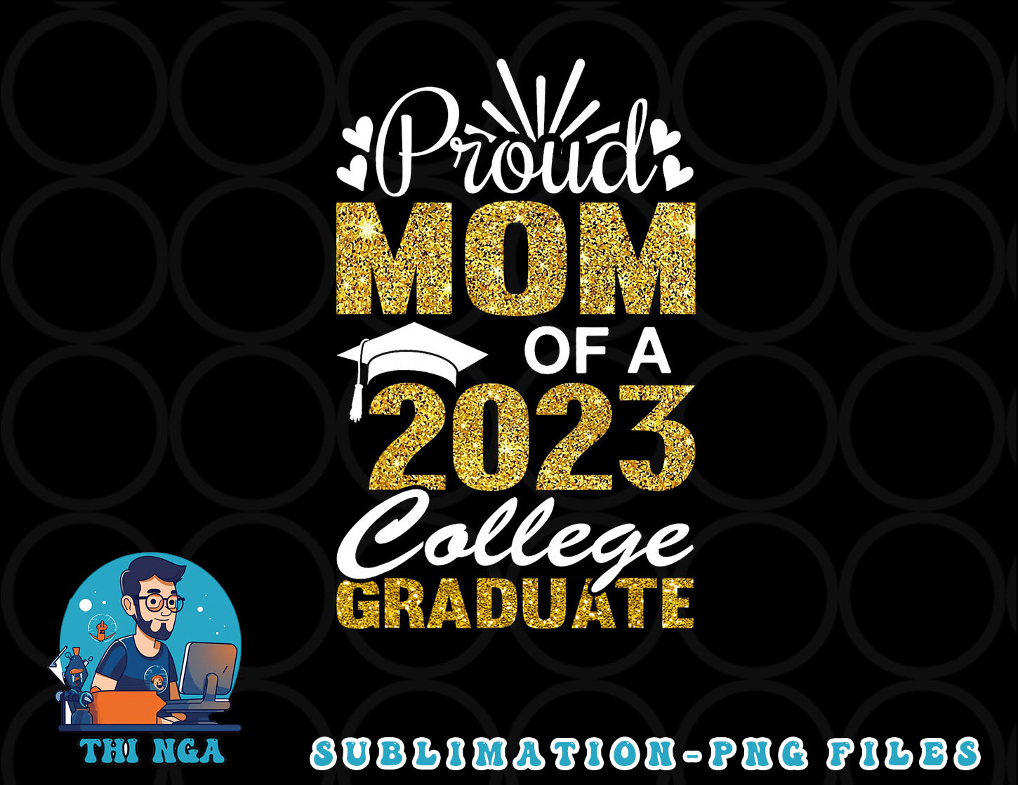 Proud Mom of A 2023 College Graduate Fun Graduation png, dig | Inspire ...