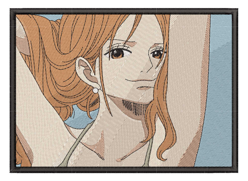 Anime Embroidery Pattern One Piece Nami Pose | Inspire Uplift