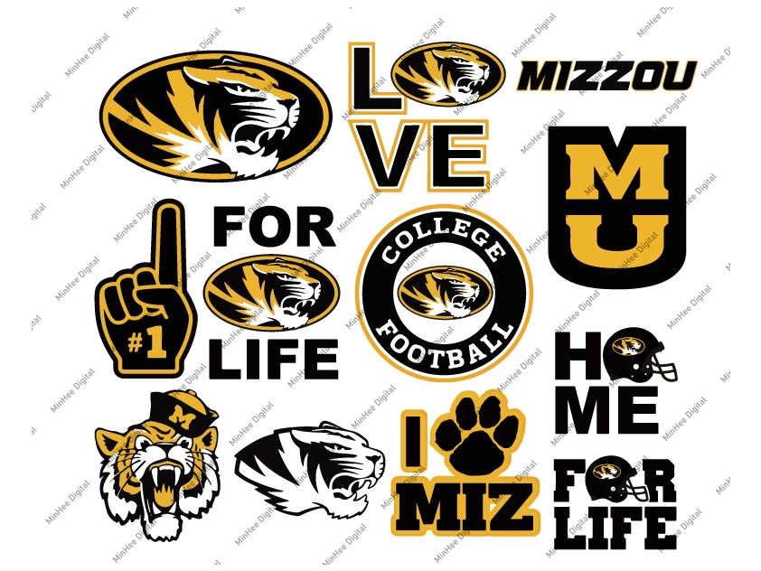 12 Files Missouri Tigers Football svg, football svg, silhoue | Inspire ...