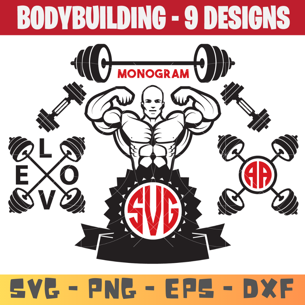 bodybuilder svg - Inspire Uplift