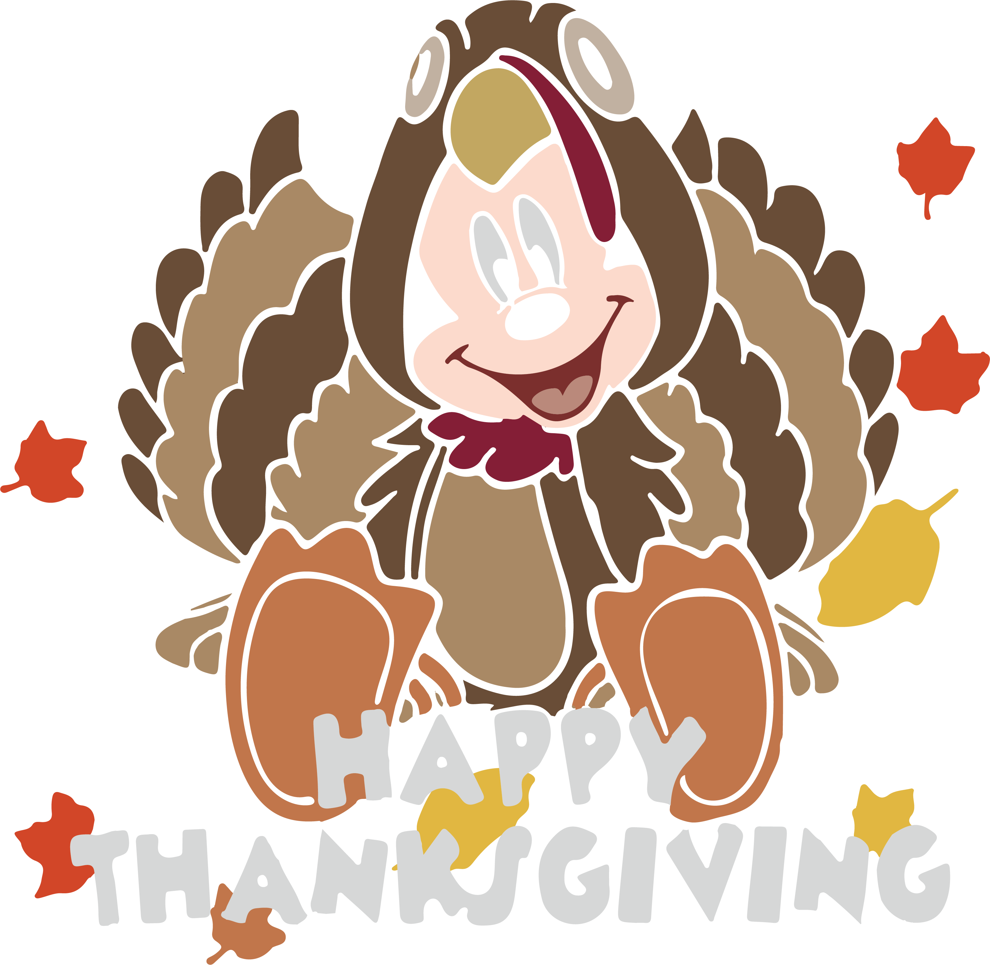 Mickey Mouse x Turkey SVG, Turkey Svg, Disney Thanksgiving S | Inspire ...