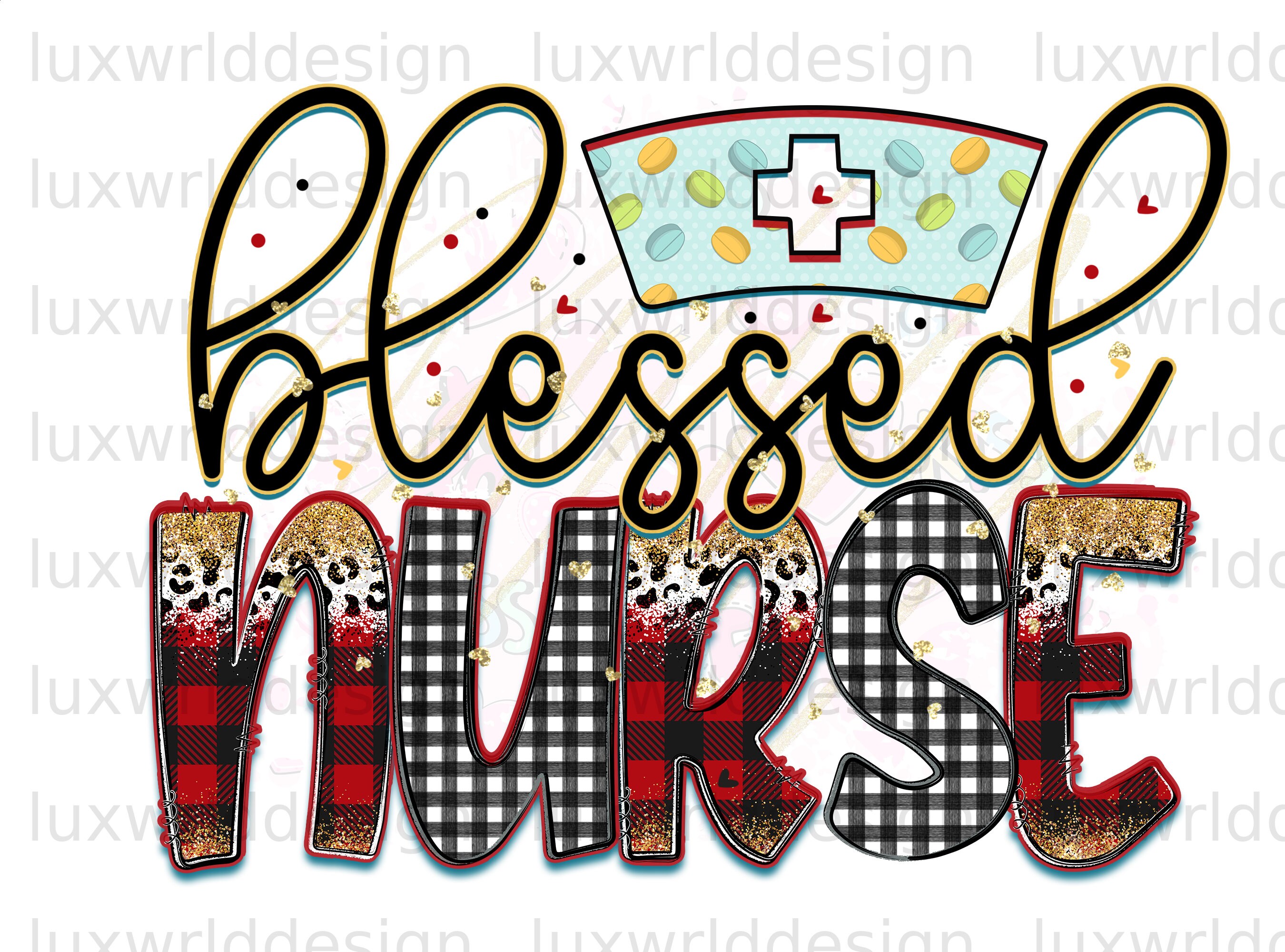 Blessed Nurse PNG Nurse png Nursing png Sublima | Inspire Uplift