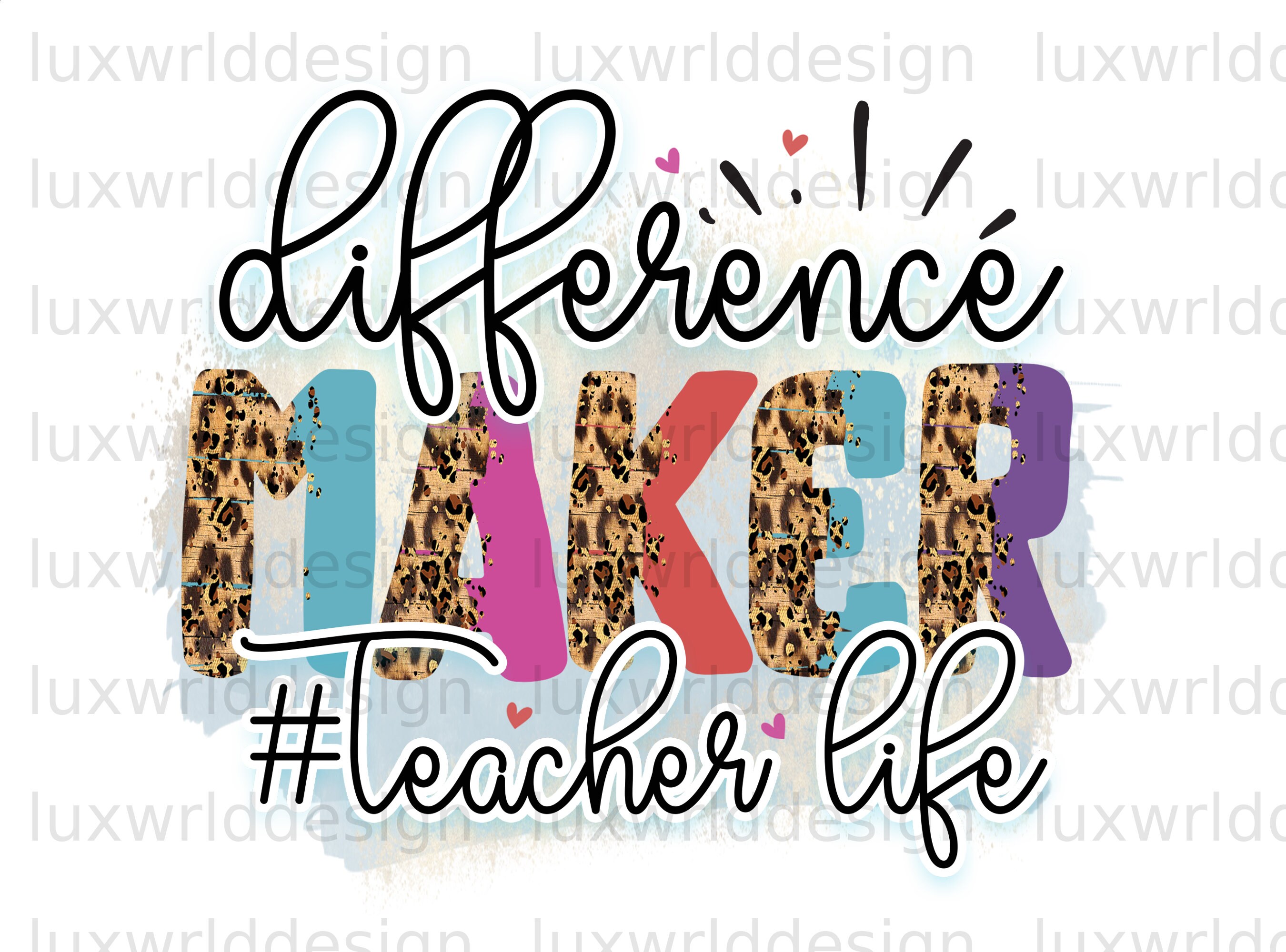 Difference Maker Teacher Life PNG Teacher png Te | Inspire Uplift