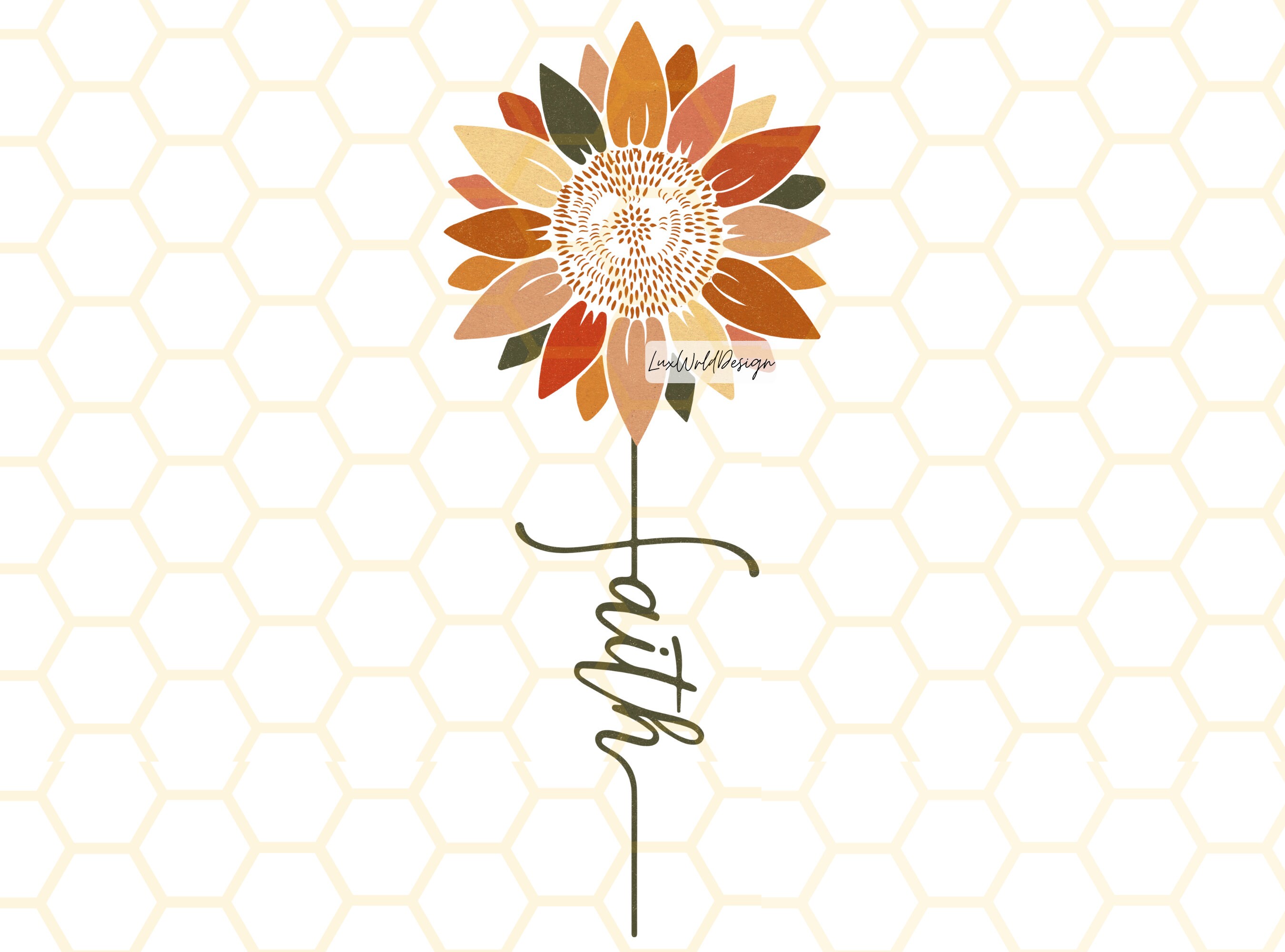 Faith Cross Flower PNG Faith Clipart Flower Png | Inspire Uplift