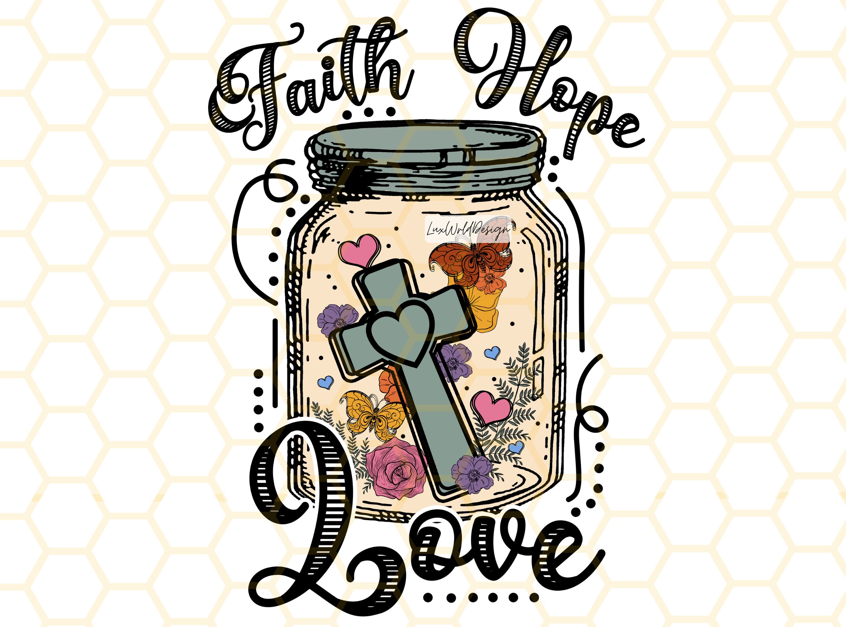 Faith Hope Love PNG Faith Clipart Jesus Lover C | Inspire Uplift