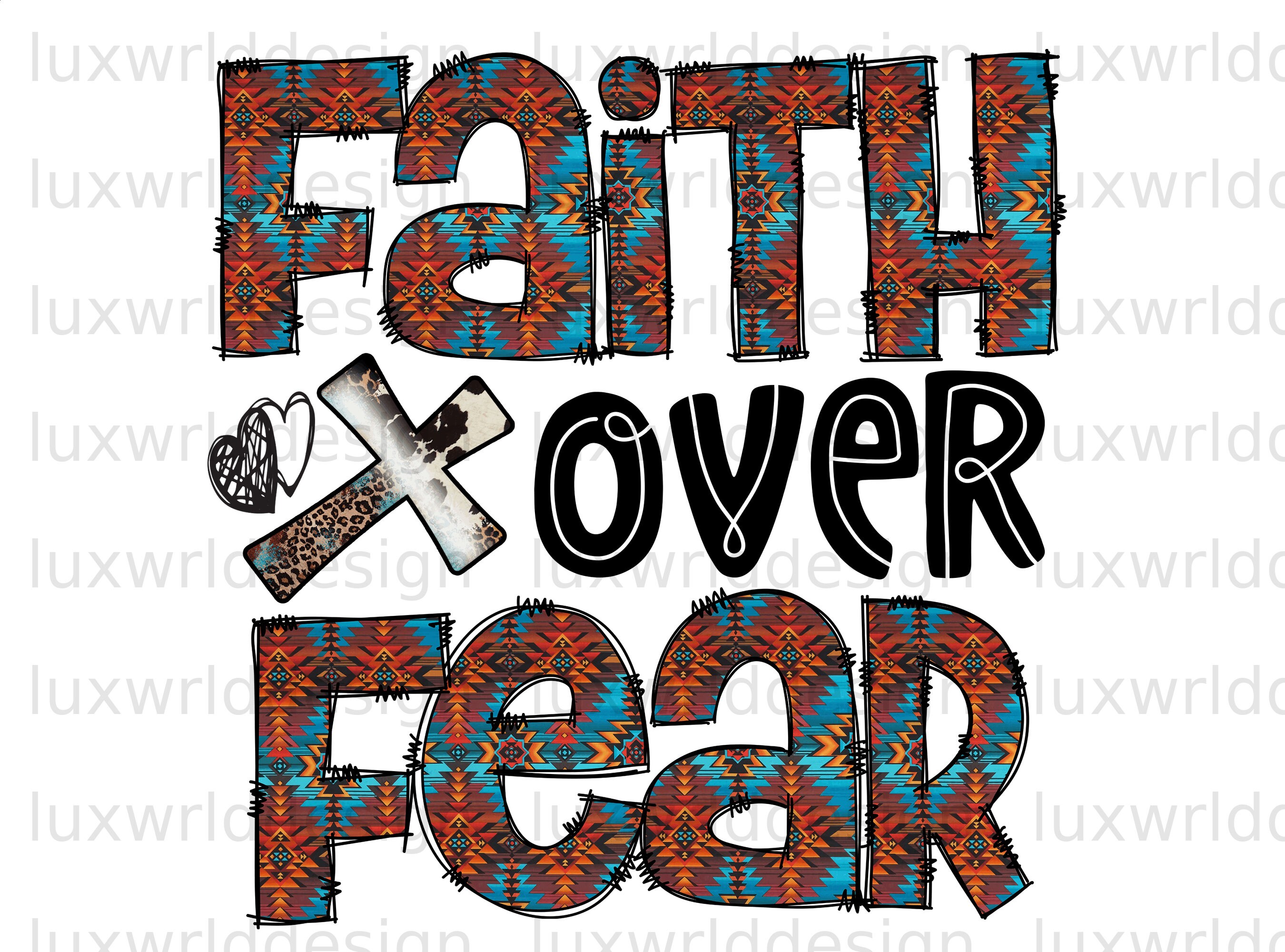 Faith Over Fear PNG Faith Clipart Faith png Jes | Inspire Uplift