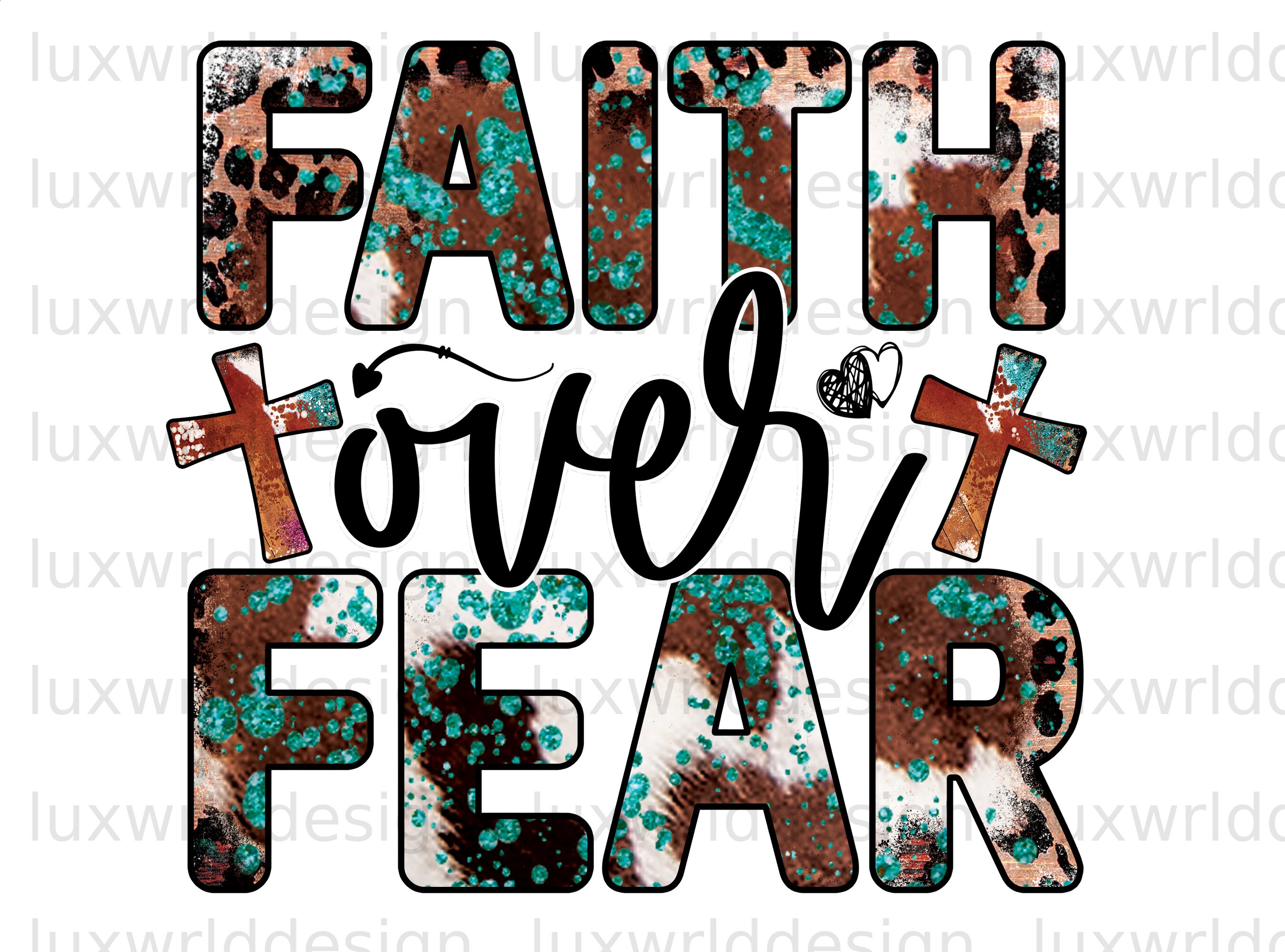 Faith Over Fear PNG Faith Clipart Faith png Jes | Inspire Uplift