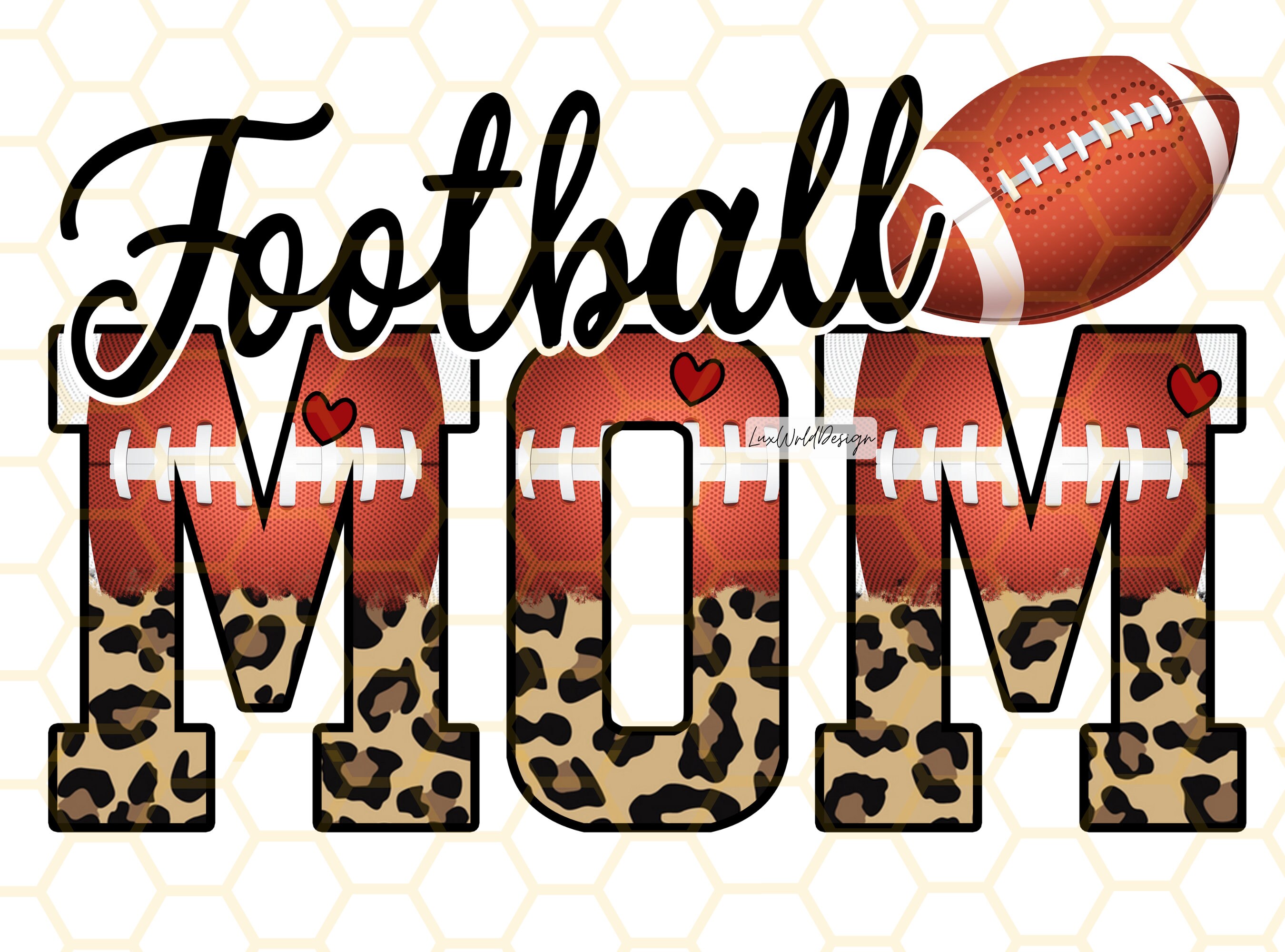 Football Mom PNG Football Clipart Football Mama | Inspire Uplift