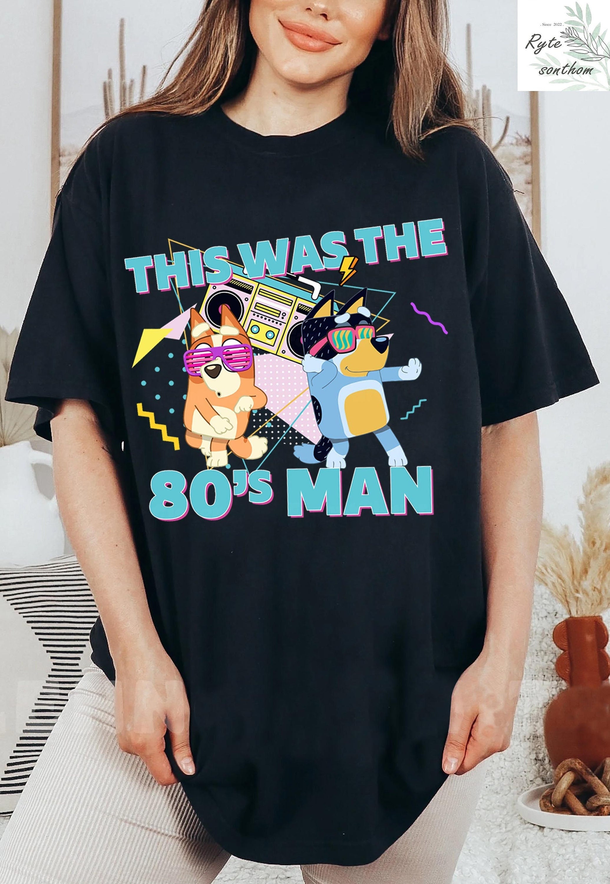 Bandit and Bingo - This Was The 80s Man Comfort Colors Digit - Inspire ...