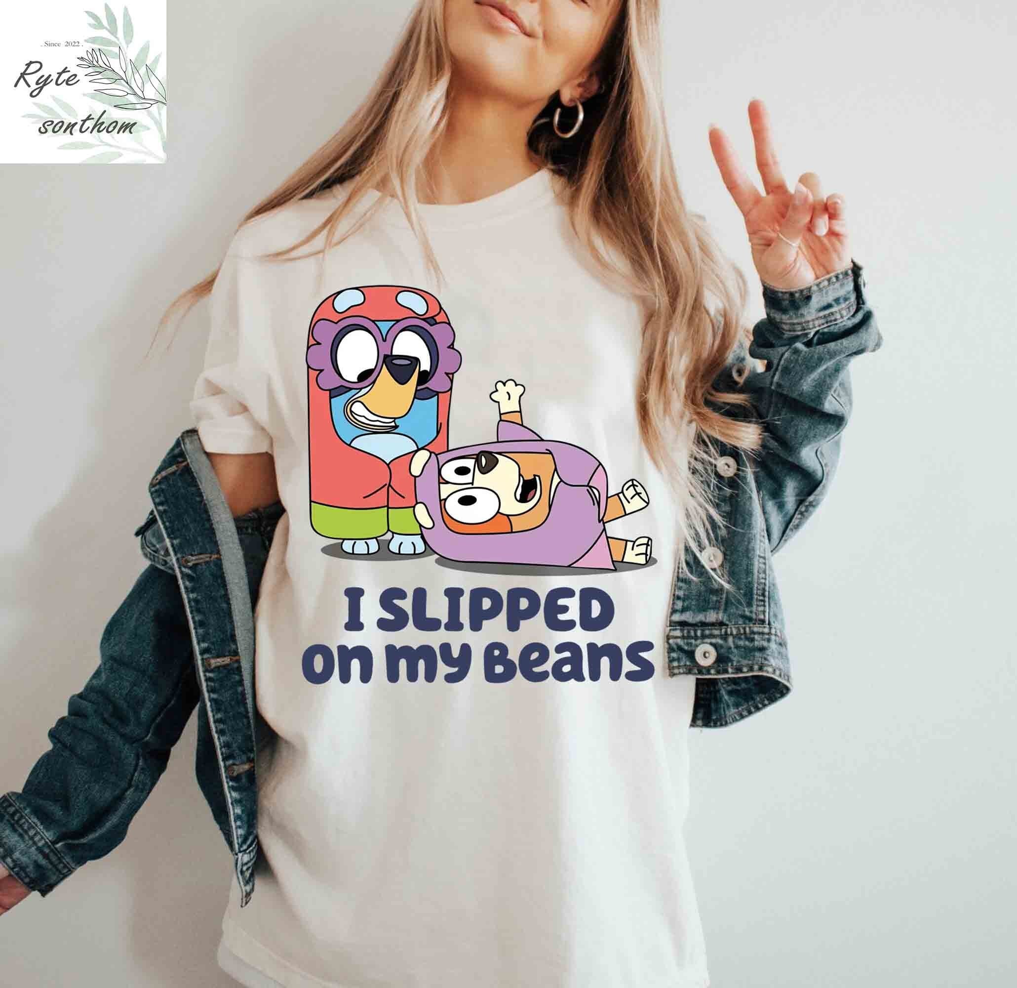 Bluey and Bingo - I Slipped on My Beans Comfort Colors Digit - Inspire ...