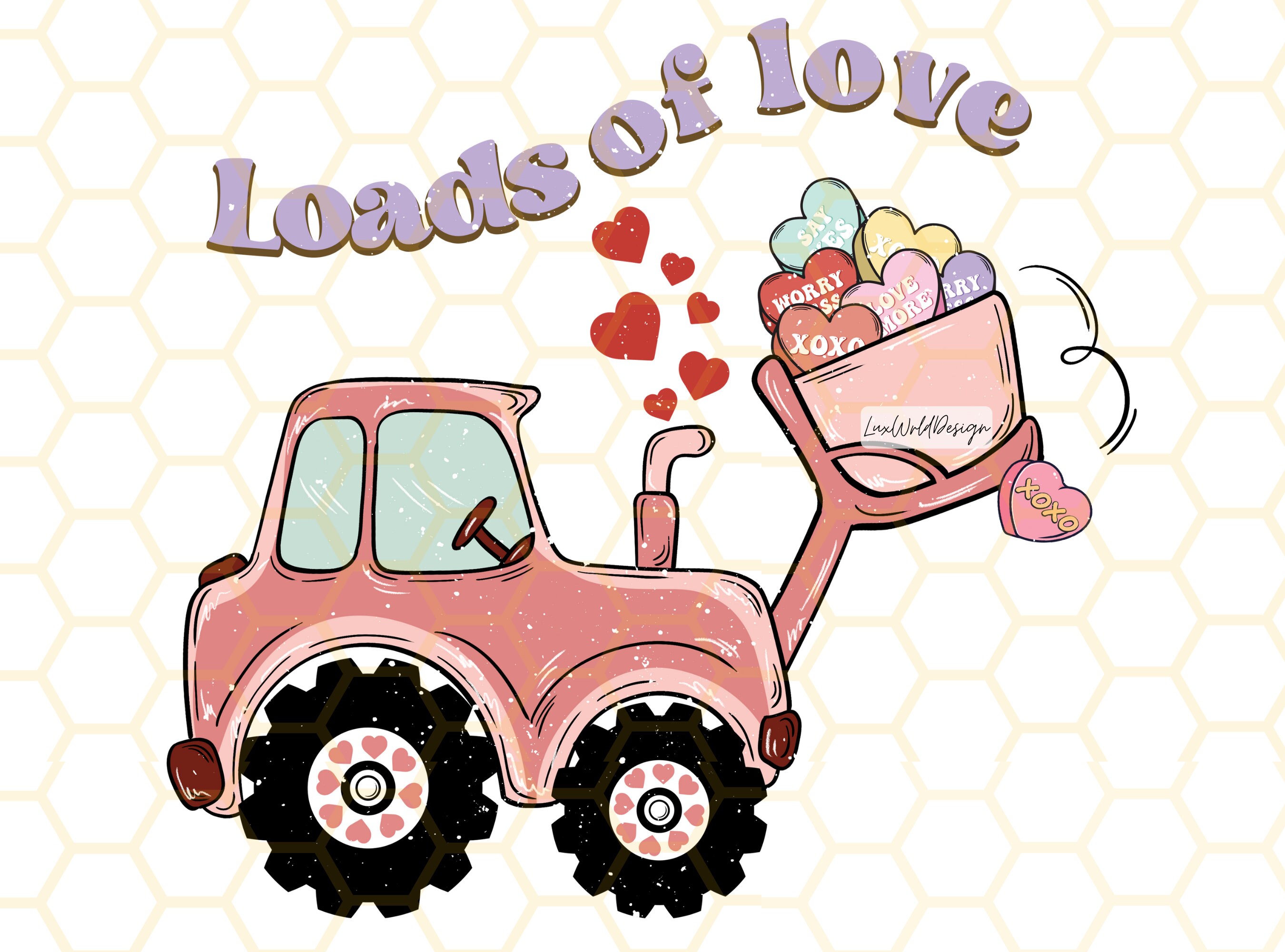 Loads Of Love Valentines Truck PNG Valentines Gro | Inspire Uplift
