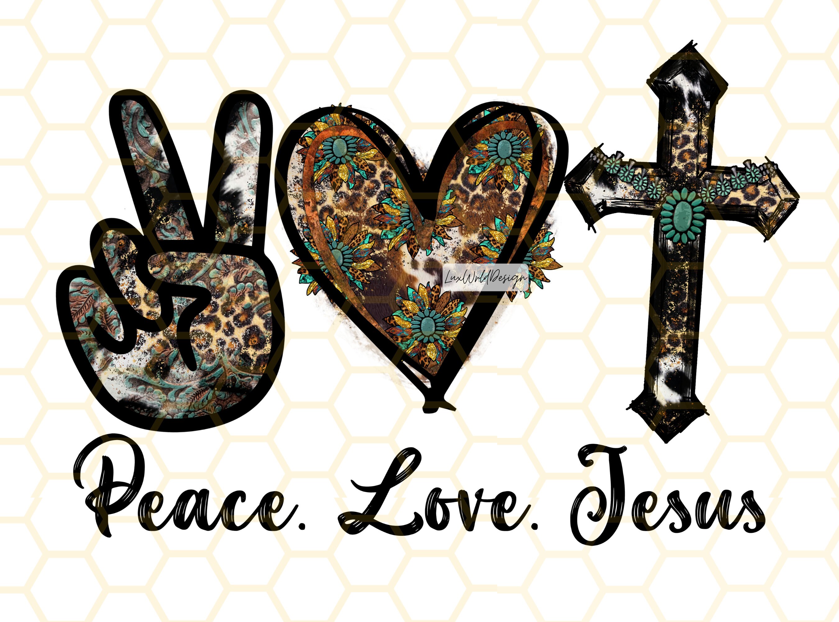 Peace Love Jesus PNG Faith Clipart Faith Png Ch | Inspire Uplift