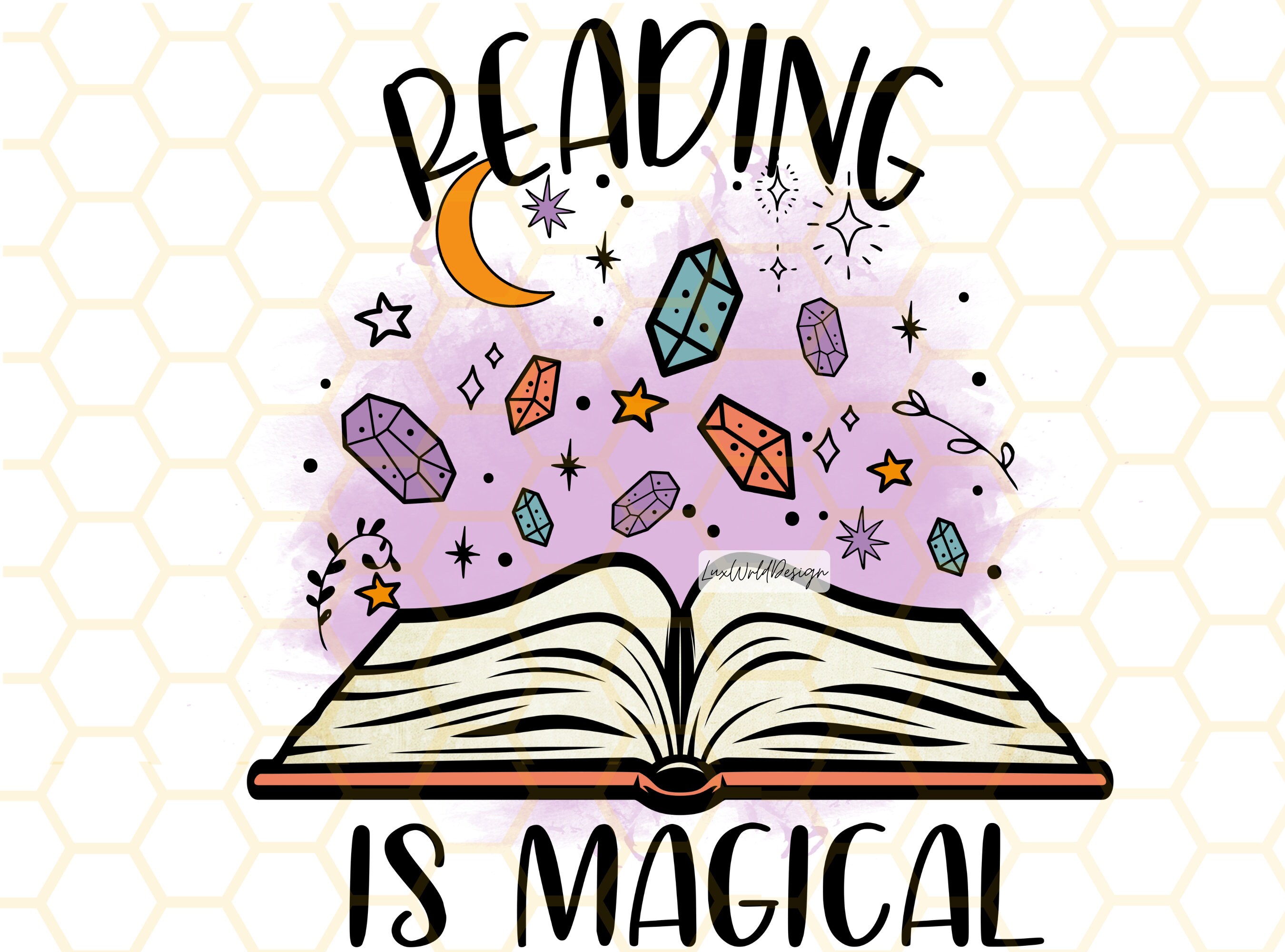 Reading Is Magical PNG Book Lover png Reading pn | Inspire Uplift