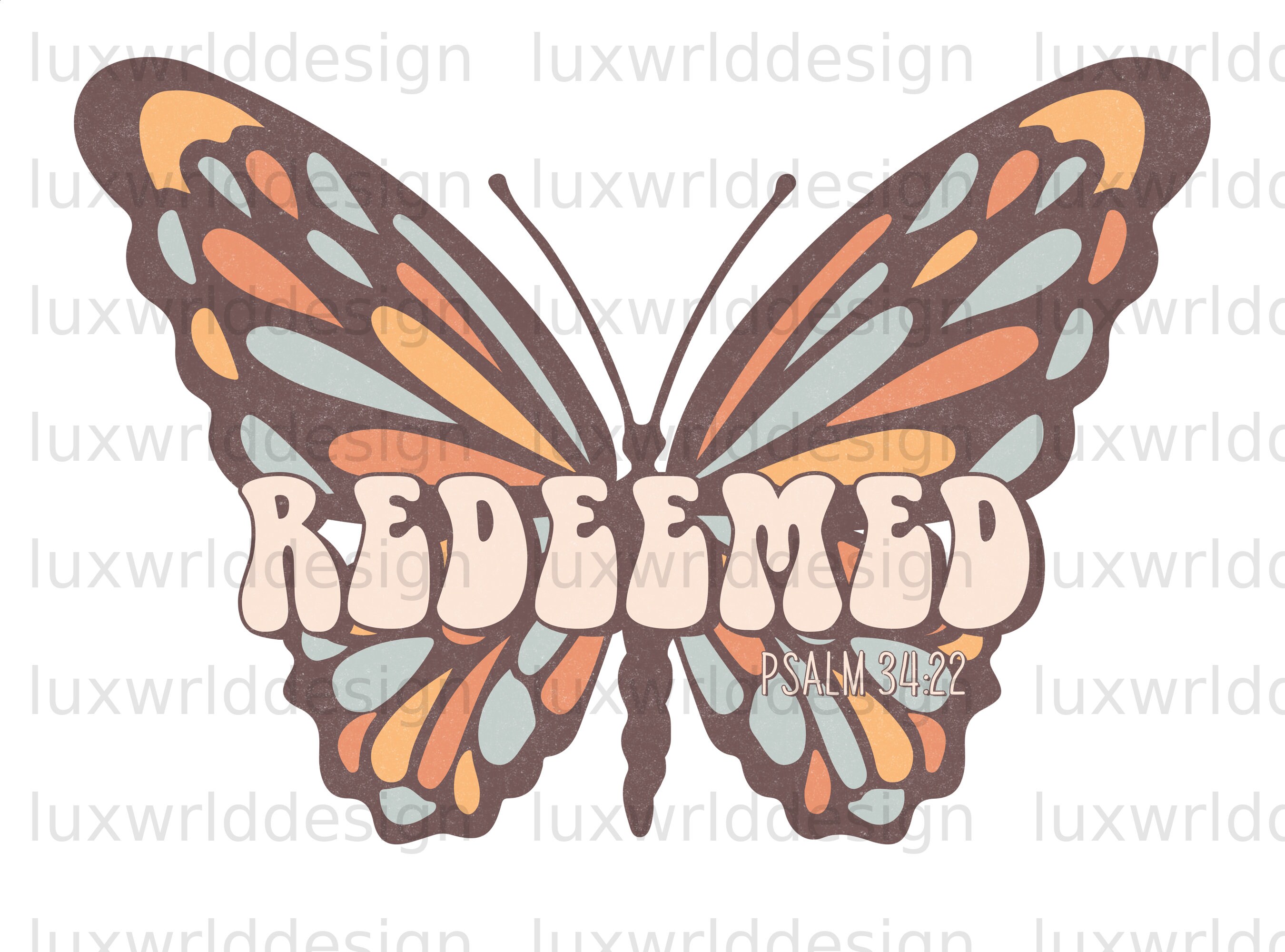 Redeemed Butterfly PNG Faith Clipart Faith png | Inspire Uplift