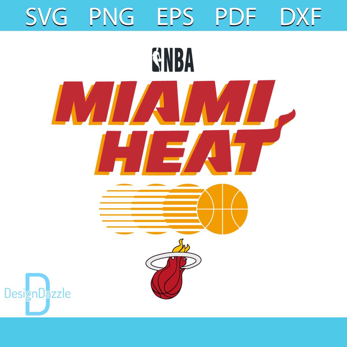 Miami Heat NBA Finals Team Vintage SVG Cutting Digital File | Inspire ...