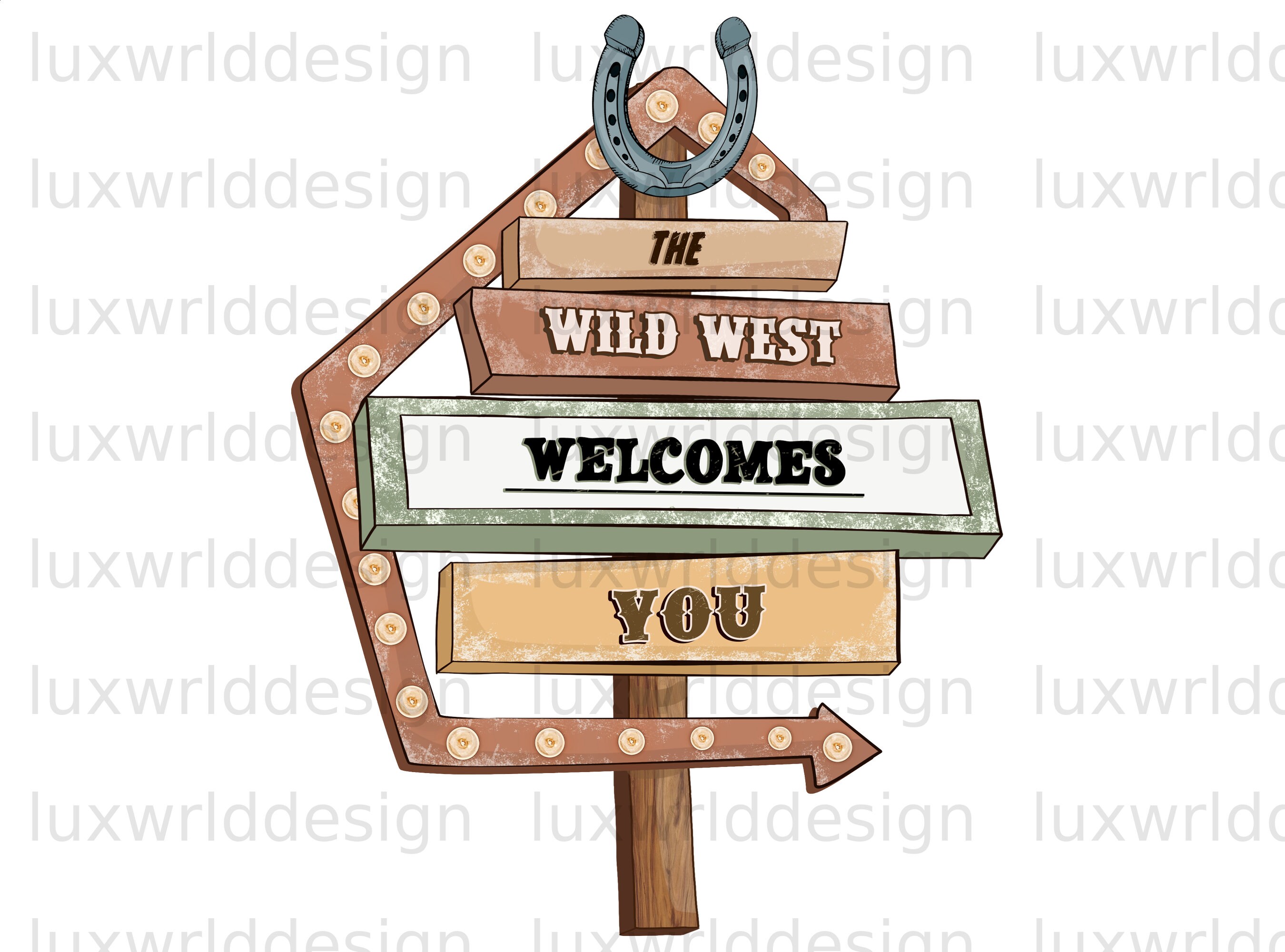 The Wild West Welcomes You Sign PNG Western png | Inspire Uplift