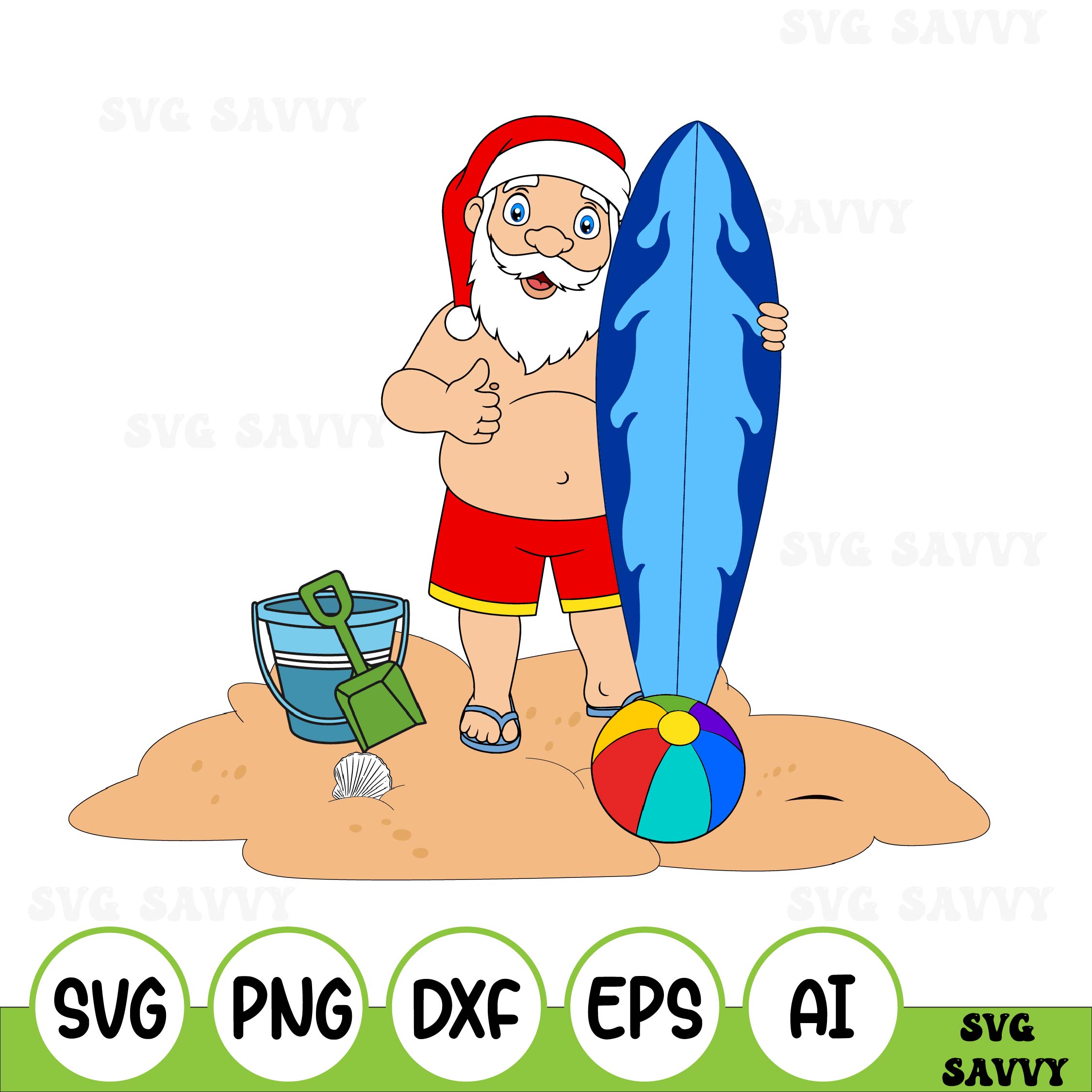 Beach Christmas Svg | Inspire Uplift
