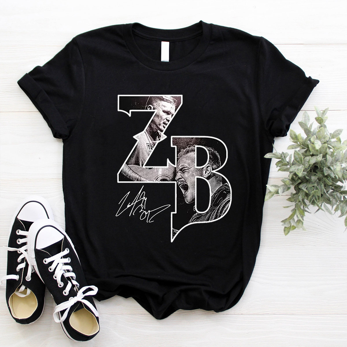 Zach Bryan Signature Tshirt,Zachn Bryan Vintage Shir - Inspire Uplift