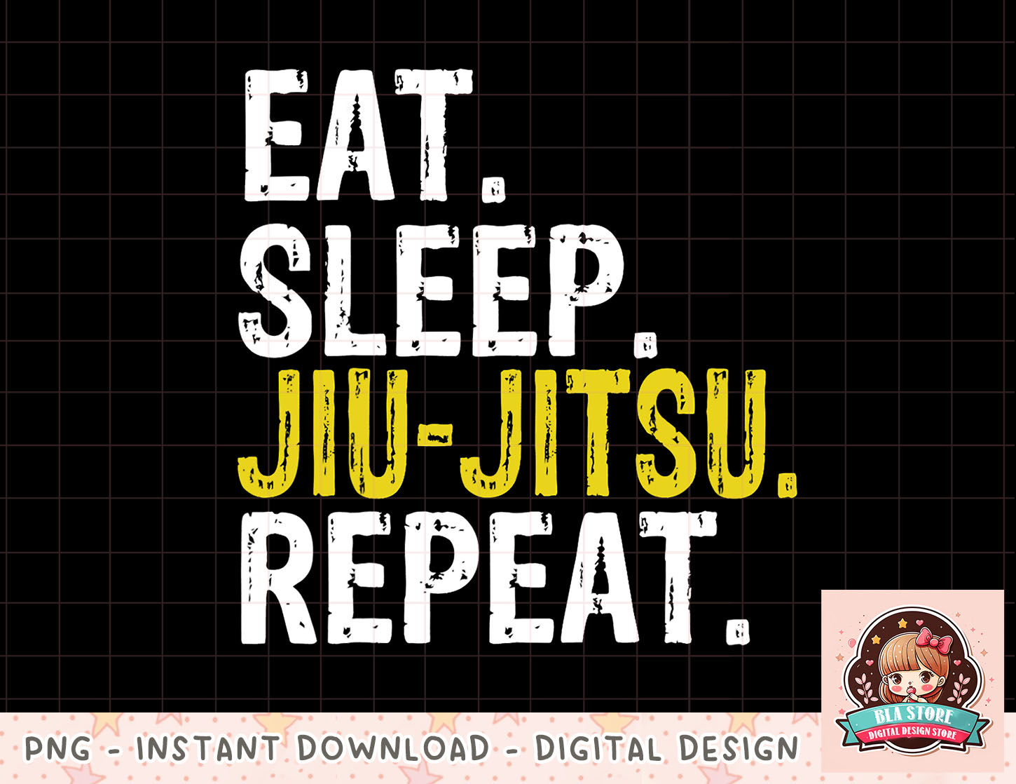 Eat Sleep Jiu-Jitsu Repeat Gift png, instant download, digit | Inspire ...