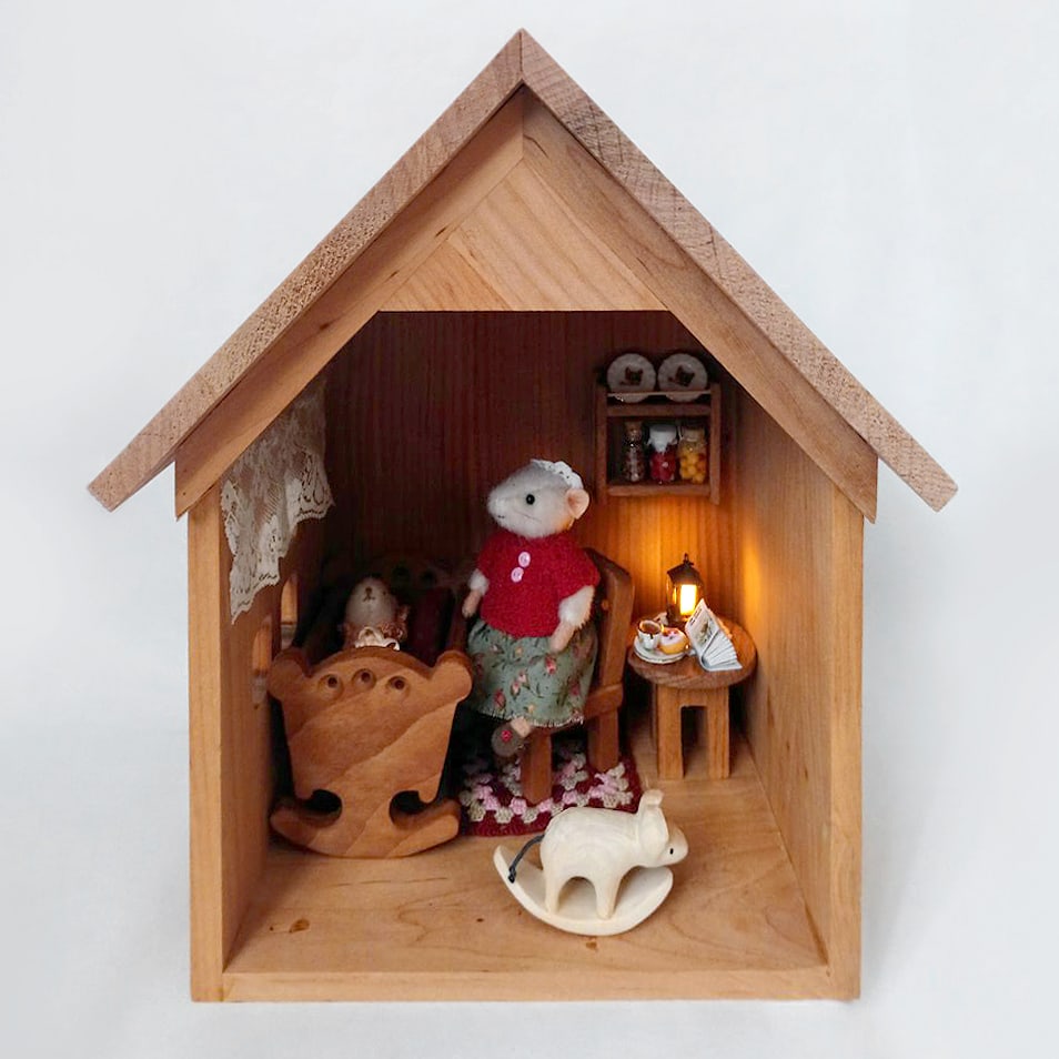 Wooden Mouse house toys | Inspire Uplift