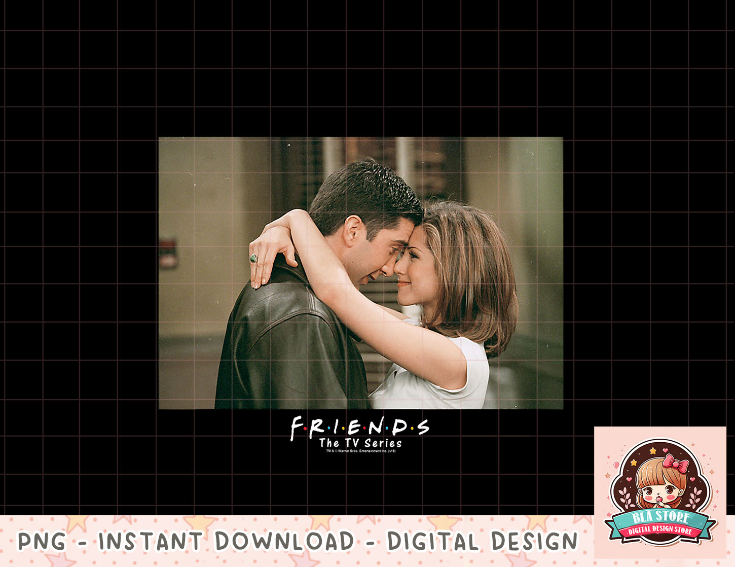 Friends Face to Face png, instant download, digital print | Inspire Uplift