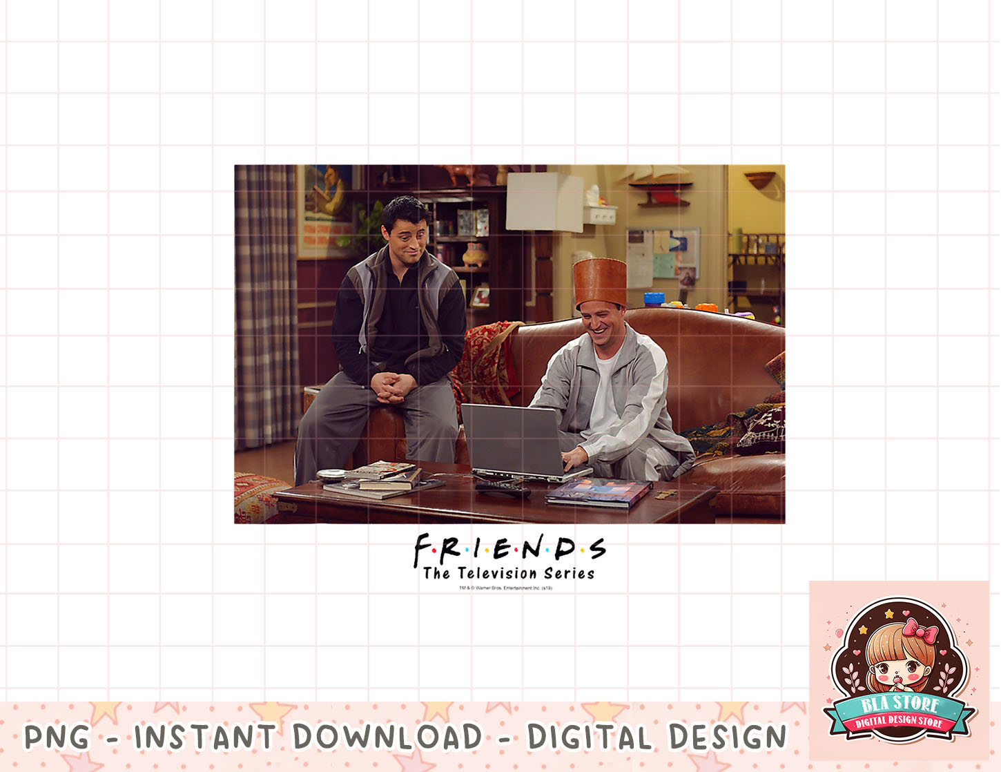 Friends Hat png, instant download, digital print | Inspire Uplift