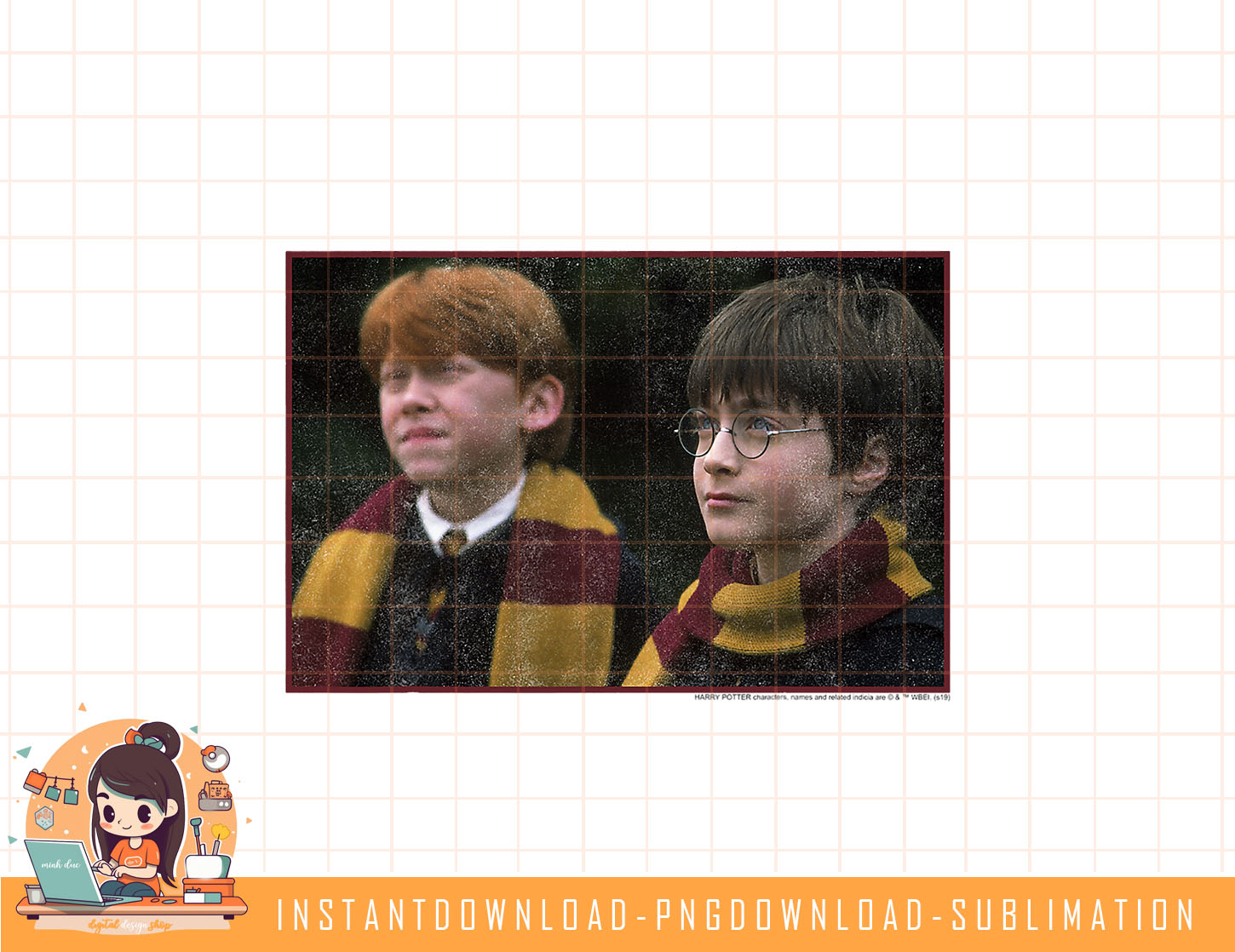 Harry Potter & Ron Weasley Poster png, sublimate, digital do | Inspire ...