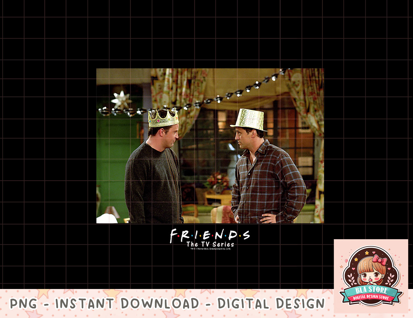 Friends Stare Down png, instant download, digital print | Inspire Uplift