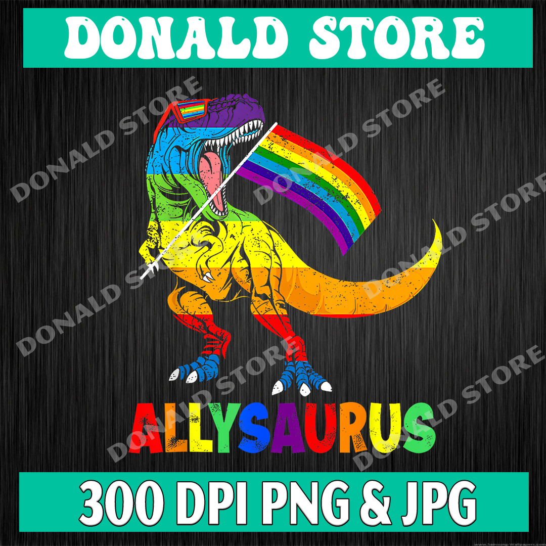 Pridesaurus LGTBQ Pride Rainbow Dino Dinosaurus Trex America | Inspire ...