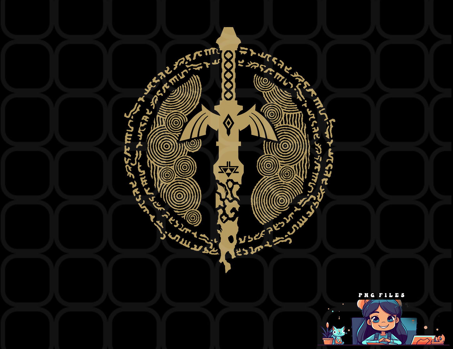 The Legend of Zelda Tears Of The Kingdom Master Sword Logo p - Inspire ...