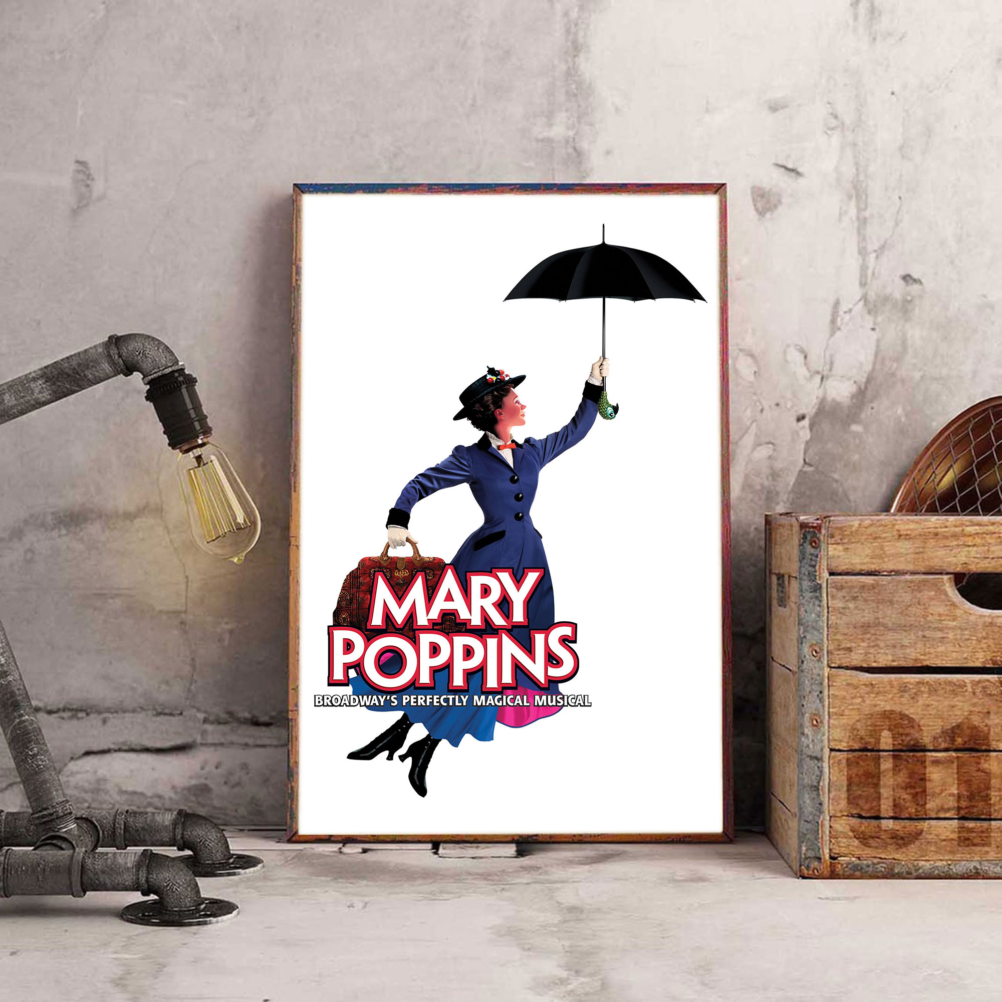 Mary Poppins Poster, Mary Poppins Wall Art, Movie Poster, Mo | Inspire ...
