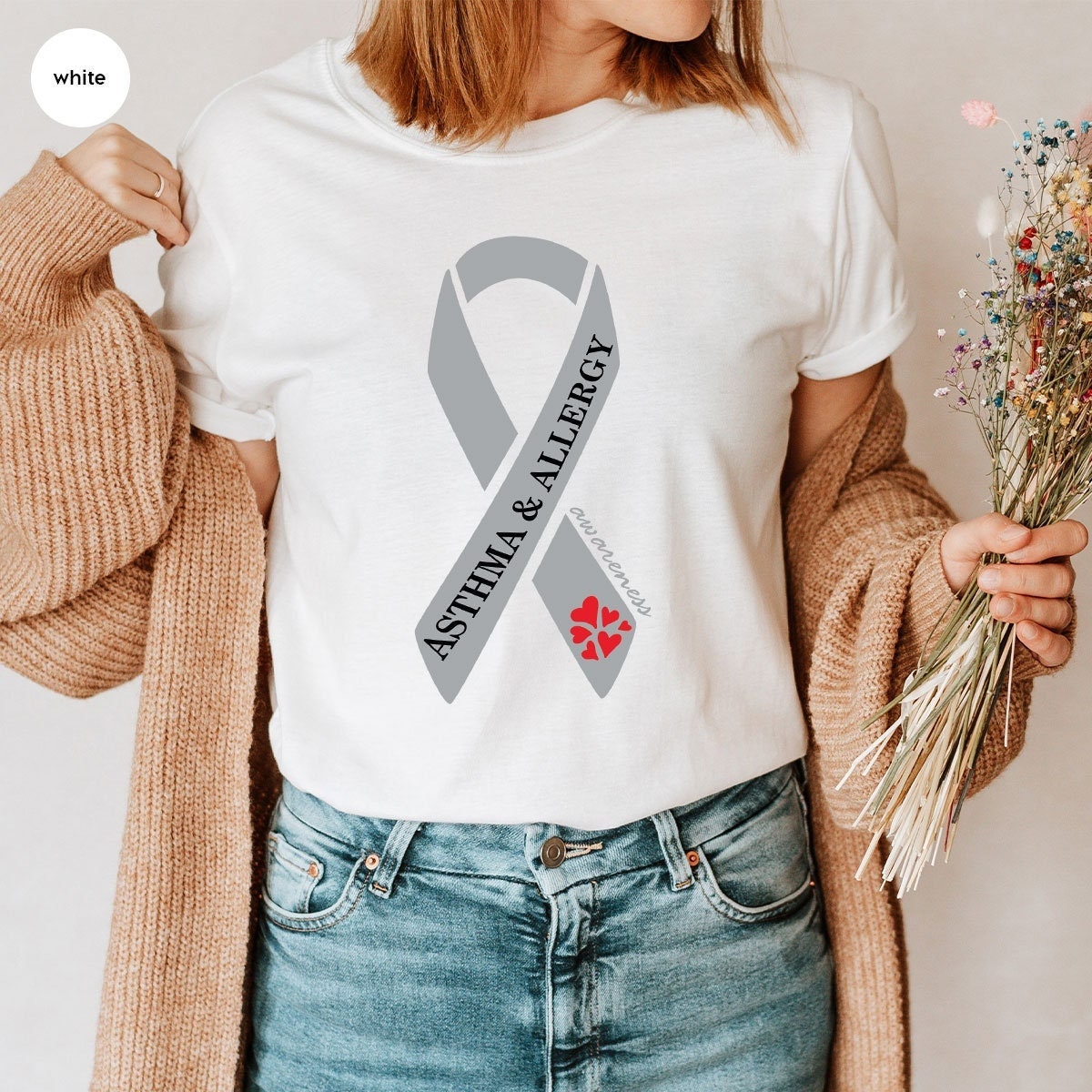Allergy Support T-Shirt, Asthma Survivor Shirt, Asthma and A | Inspire ...