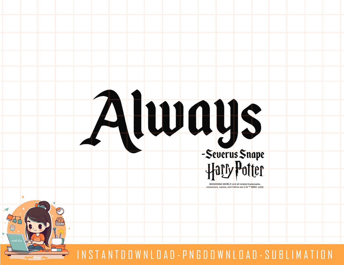 Harry Potter Always png, sublimate, digital download | Inspire Uplift