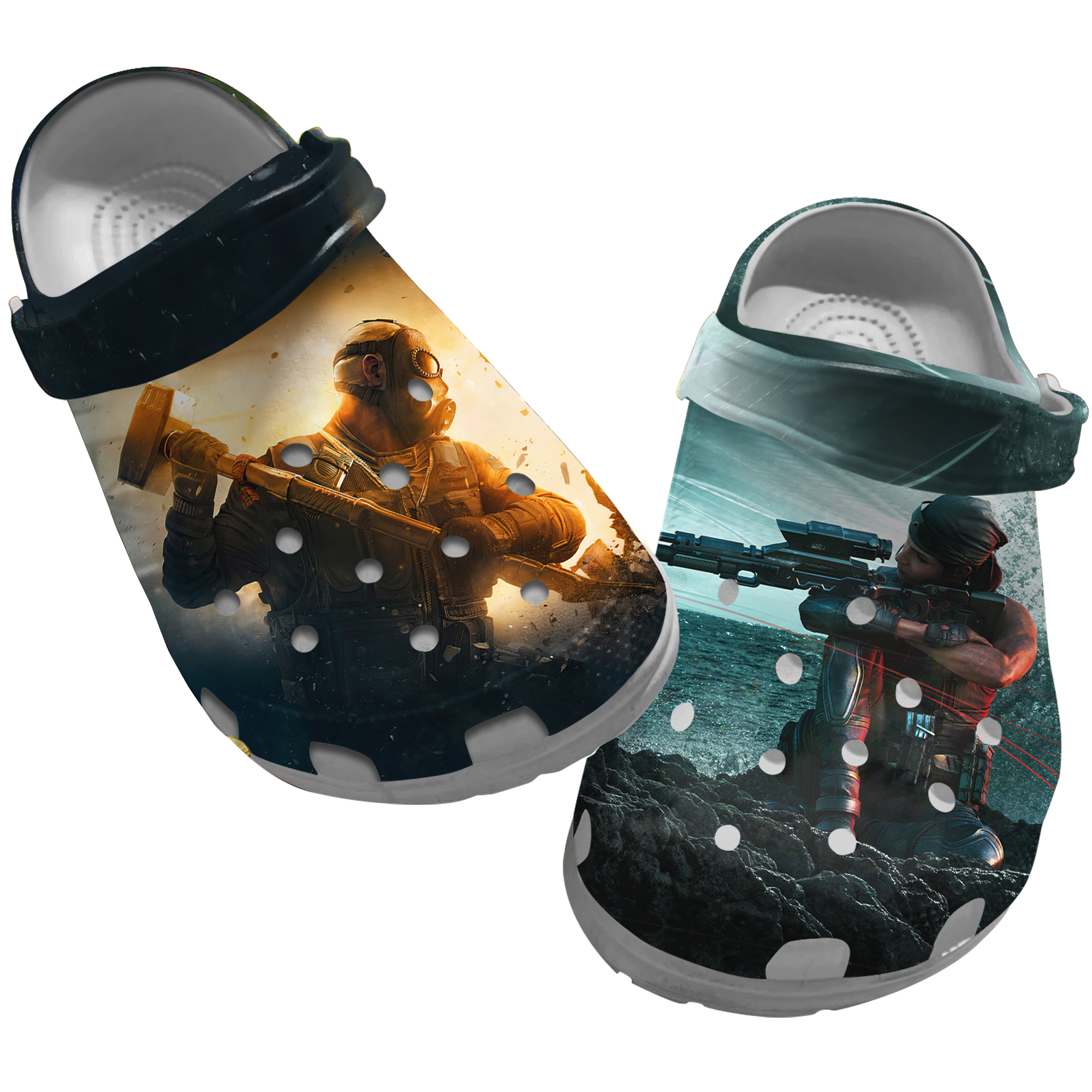 Rainbow Six Siege Crocs, Rainbow Six Siege Clog Shoes Unisex - Inspire ...