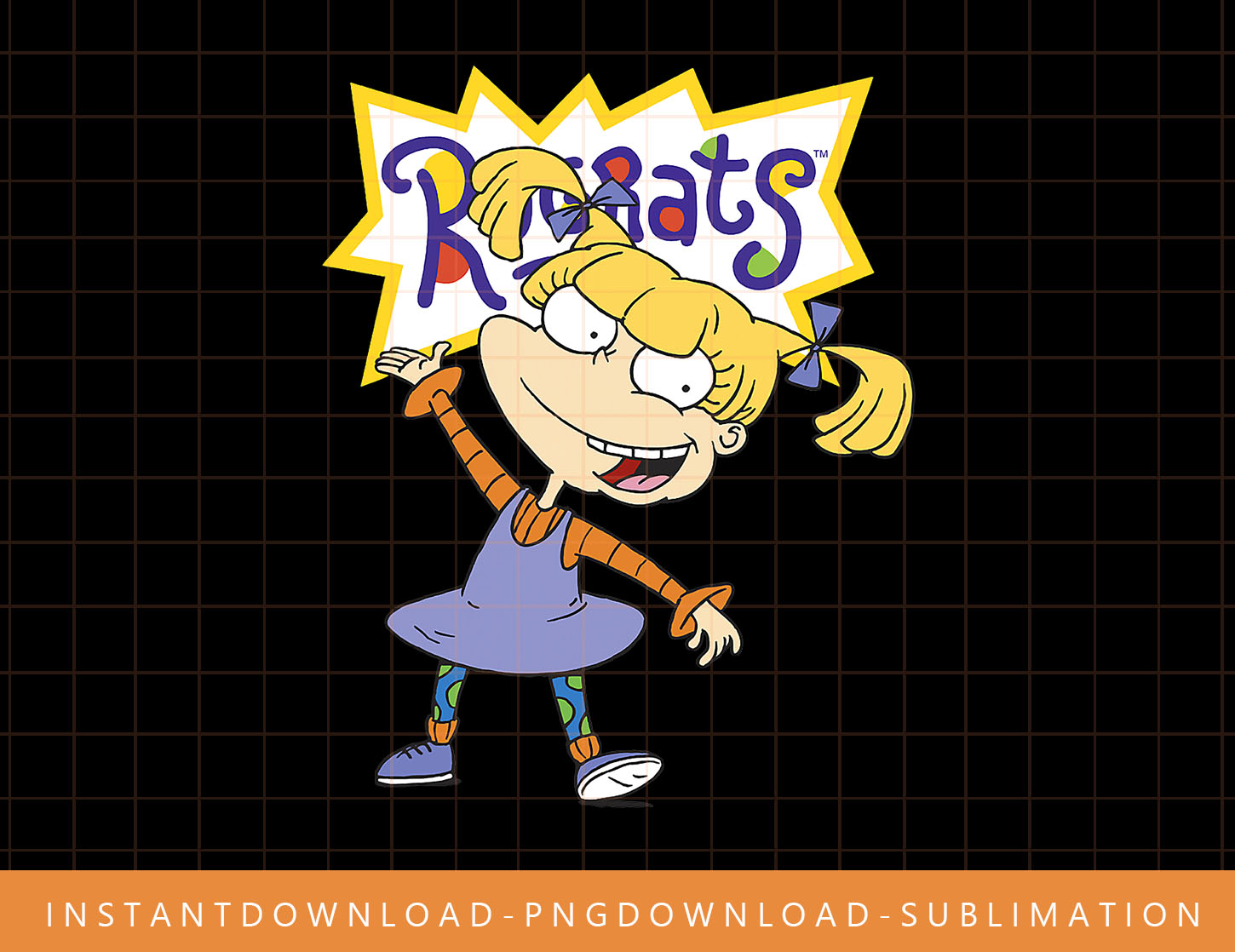 Rugrats Angelica Portrait Pose Logo png, sublimate, digital | Inspire ...
