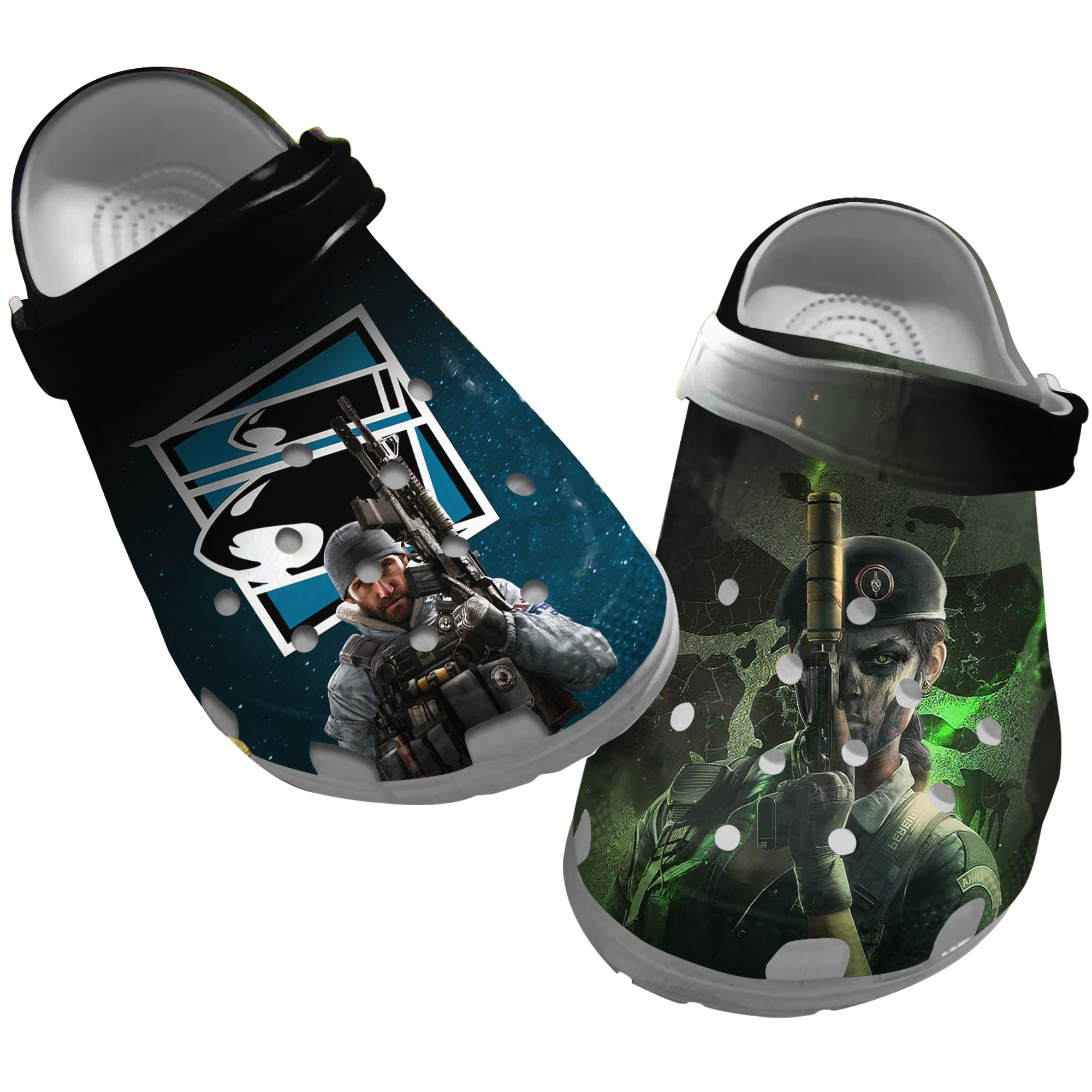 Rainbow Six Siege Clog Shoes Unisex, Rainbow Six Siege Sanda - Inspire ...