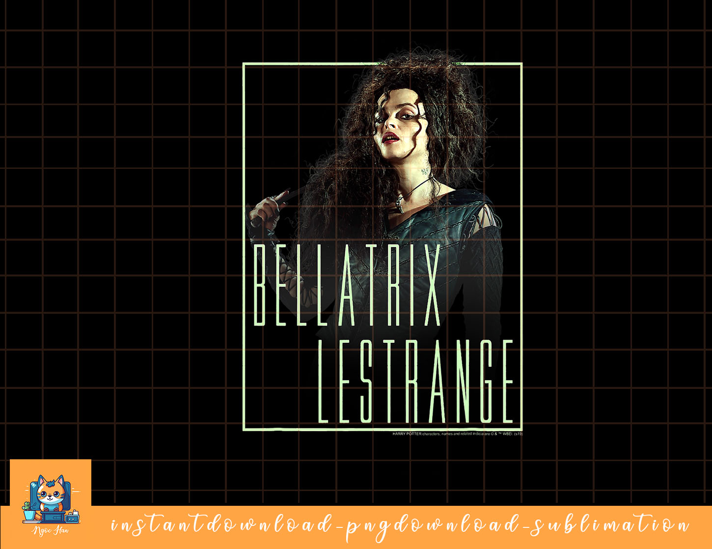 Harry Potter Bellatrix Lestrange Simple Framed Portrait png, | Inspire ...
