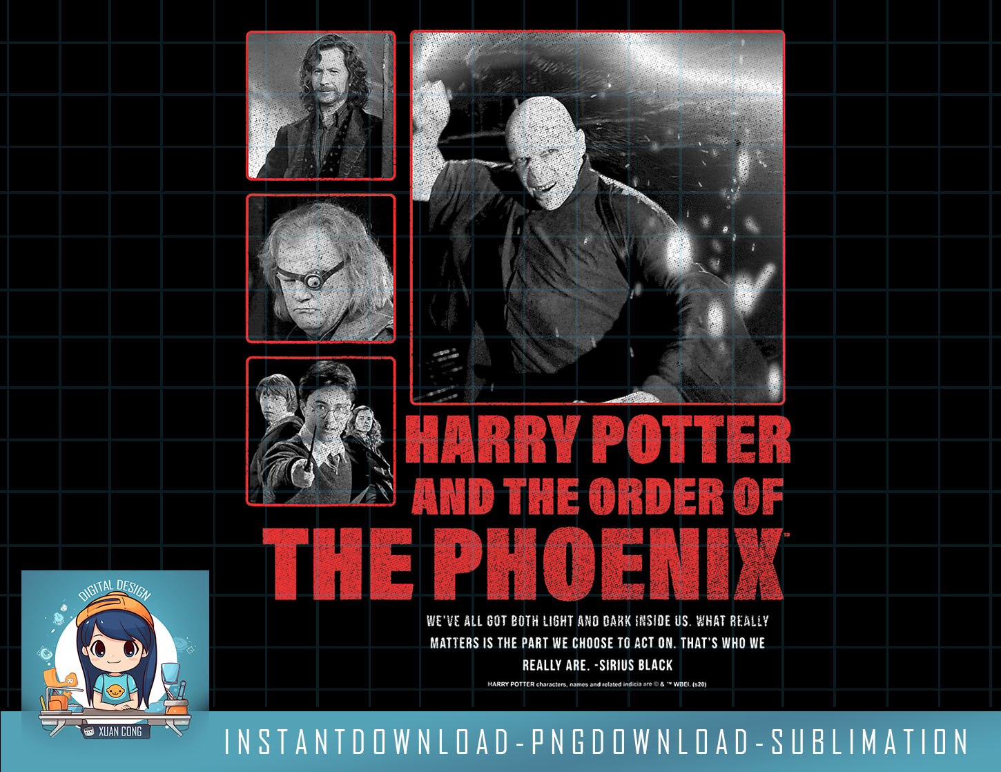 Harry Potter And The Order Of The Phoenix Panel Poster png, - Inspire ...
