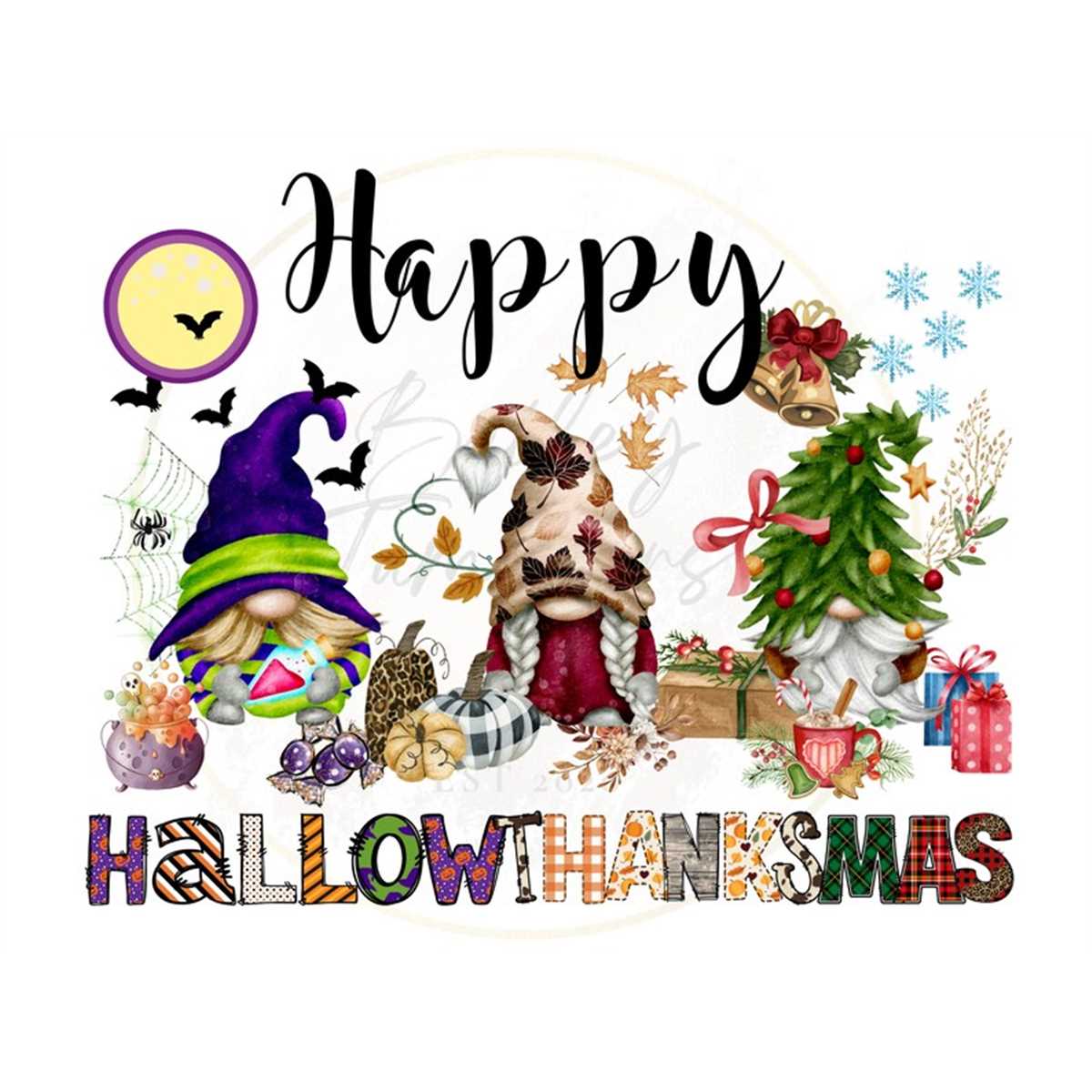 Happy Hallowthanksmas Gnome PNG, Halloween, Gnome PNG Christ - Inspire ...