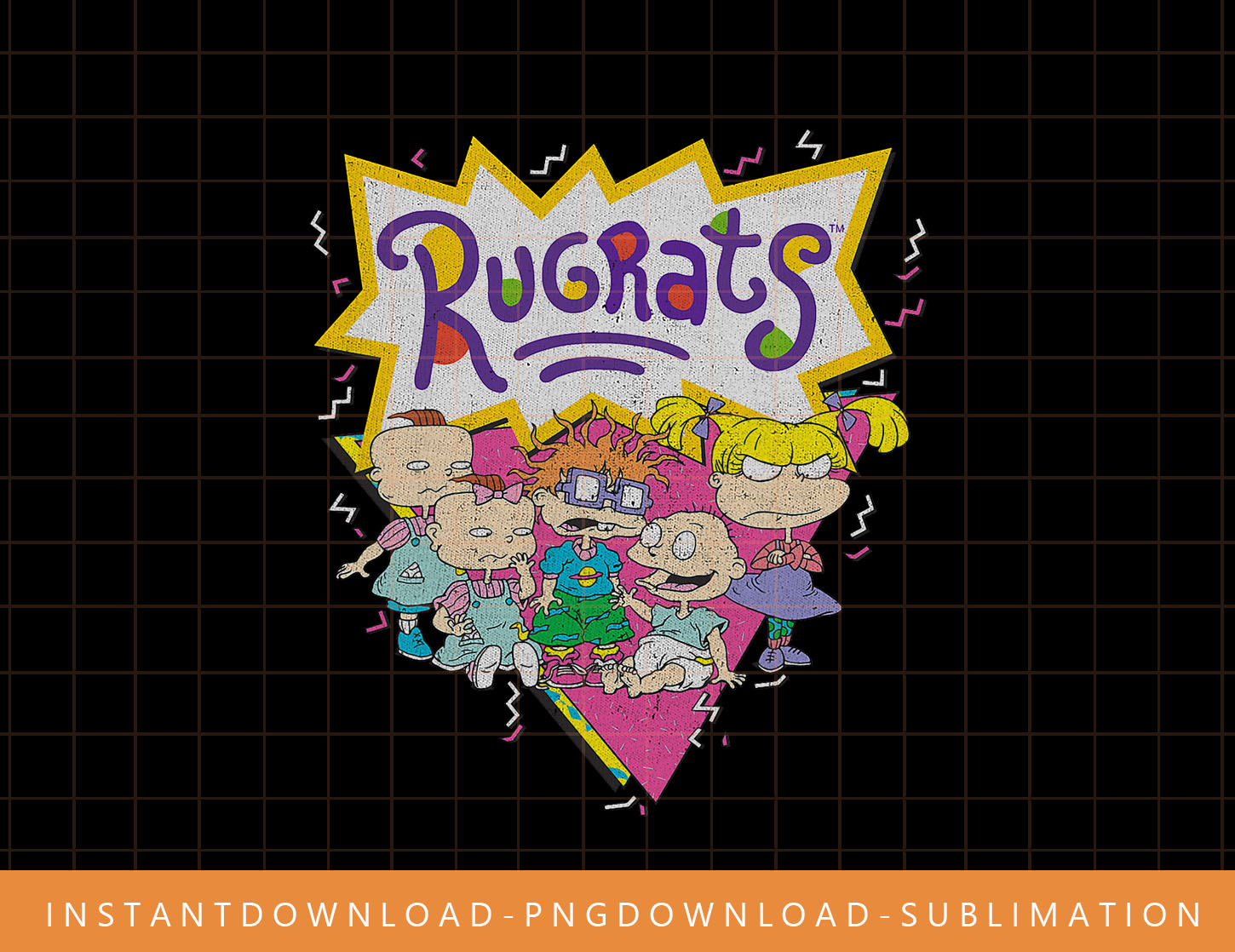 Rugrats Babies Group Classic Title Poster Graphic T-Shirt pn | Inspire ...
