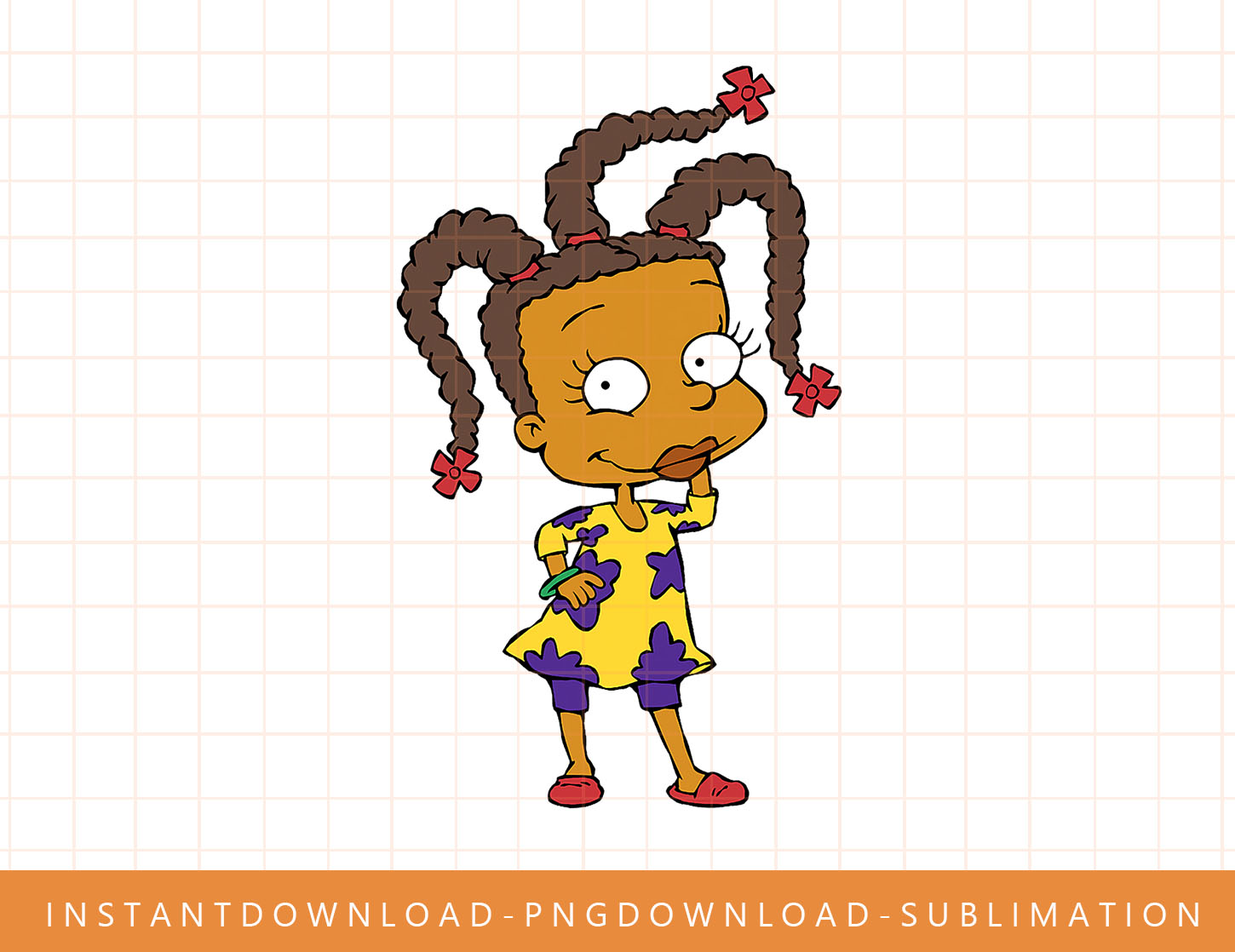 Rugrats Big Susie Pink Logo Front & Back png, sublimate, dig - Inspire ...