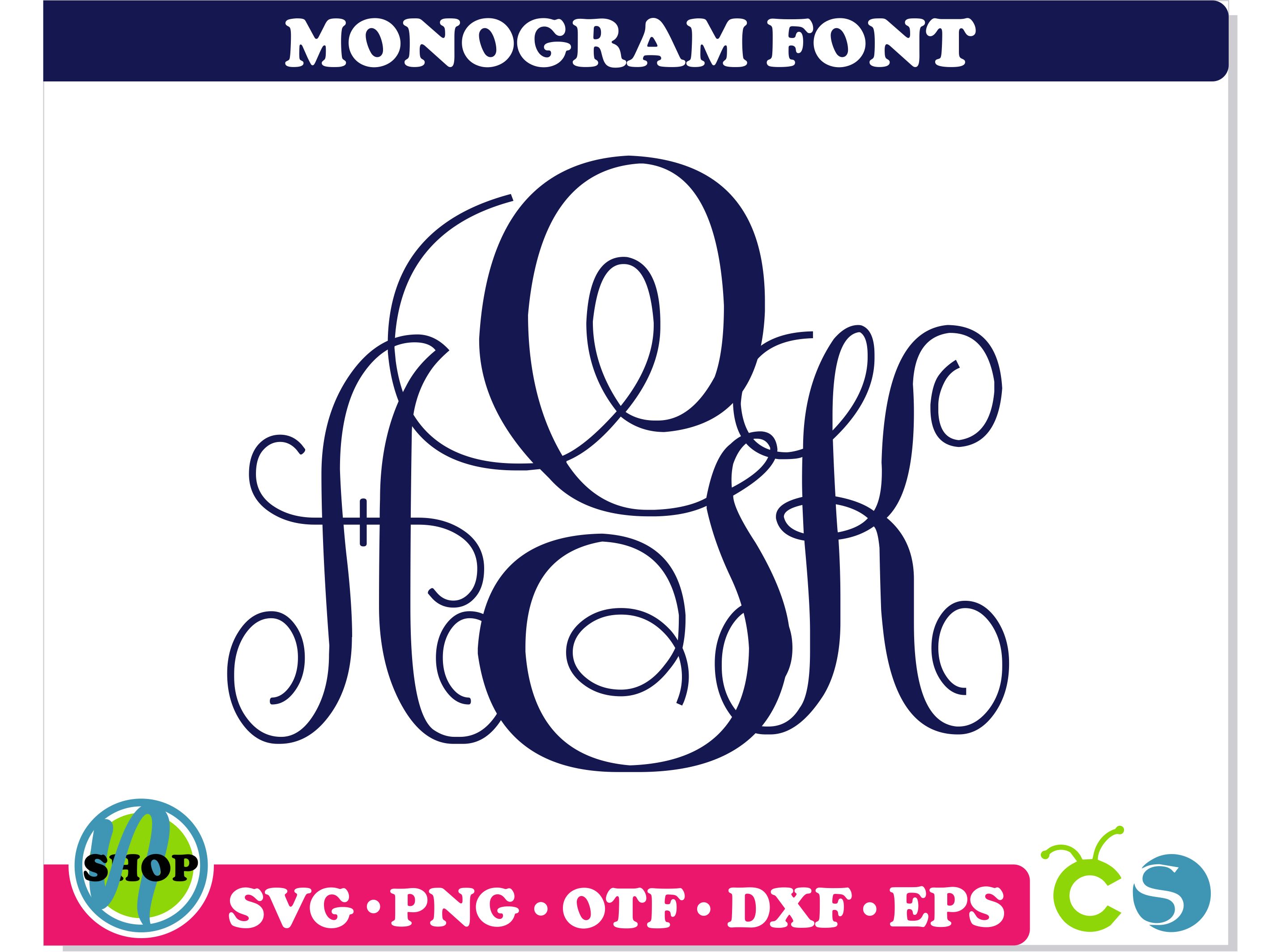 Monogram Family Font svg png otf | monogram font cricut, mon | Inspire ...