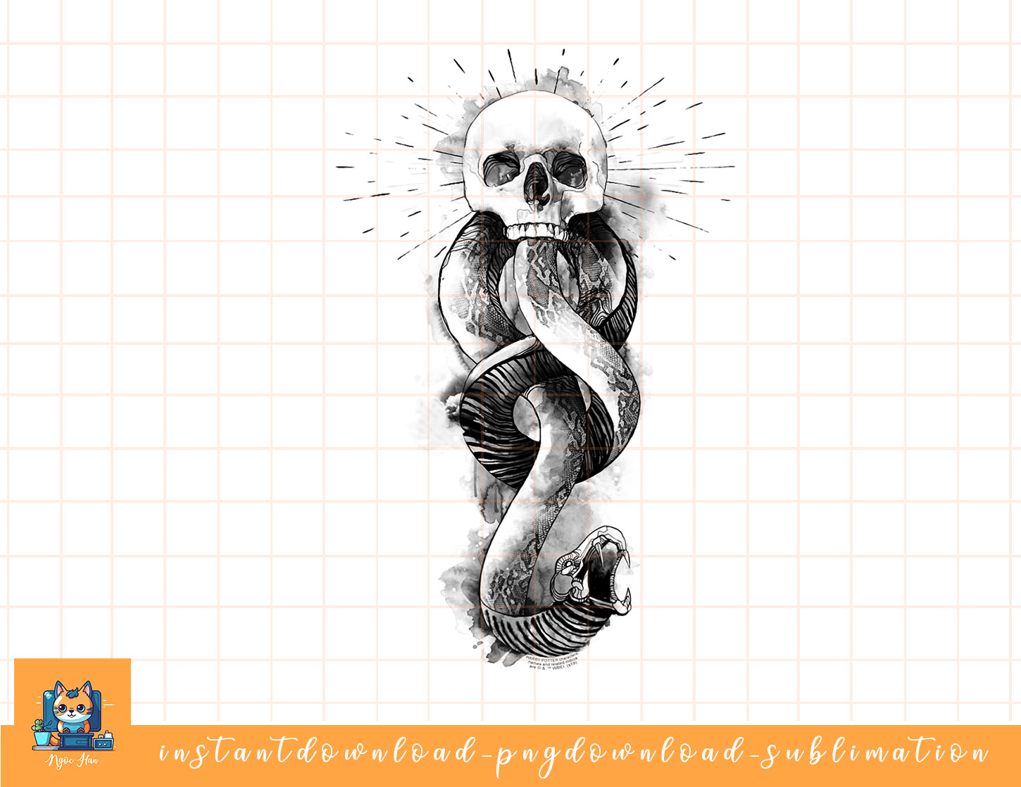 Harry Potter Dark Mark Ink png, sublimate, digital download | Inspire ...