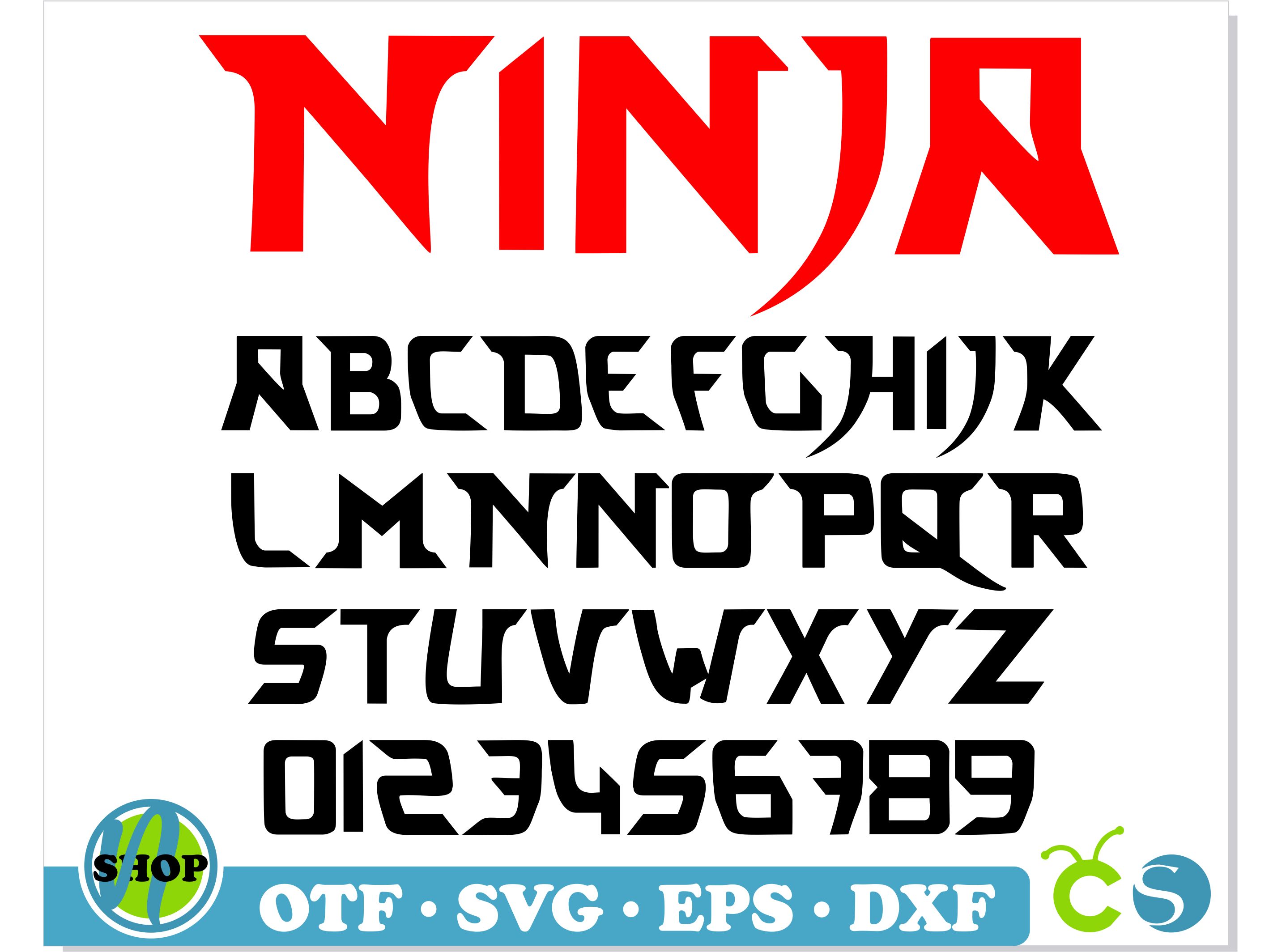 NINJAGO font OTF, NINJAGO Font svg, Ninja font svg, Karate f - Inspire ...