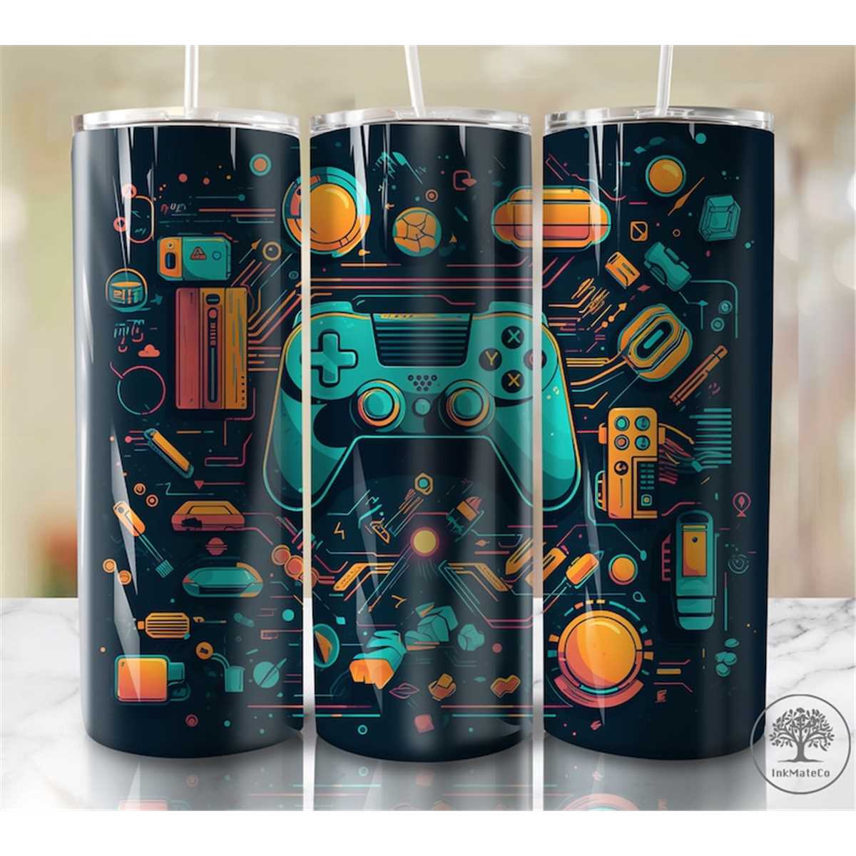 Gamer Tumbler sublimation designs download PNG, Game Tumbler | Inspire ...