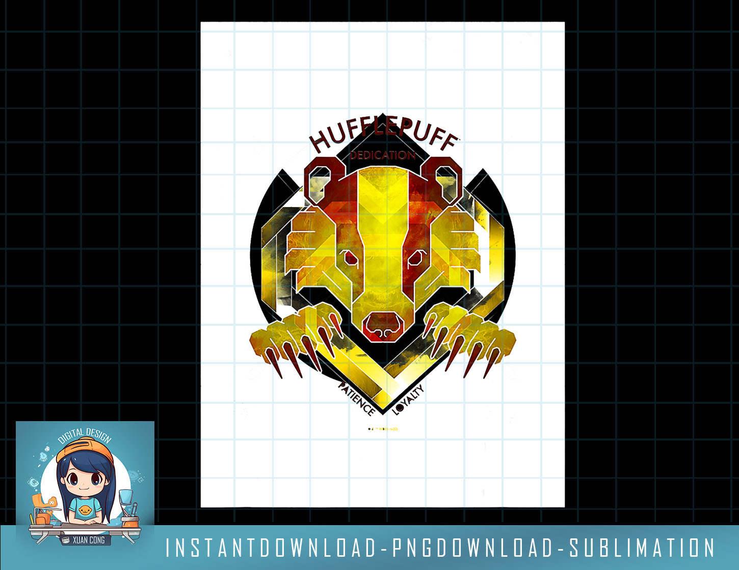 Harry Potter Deathly Hallows 2 Hufflepuff Badger Crest png, | Inspire ...