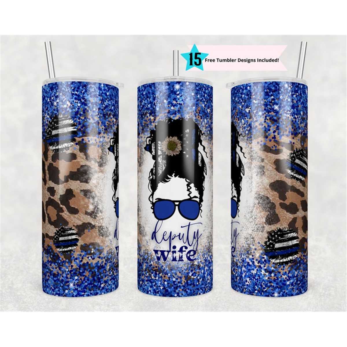 20 oz Skinny Tumbler Sublimation Design Template Deputy | Inspire Uplift